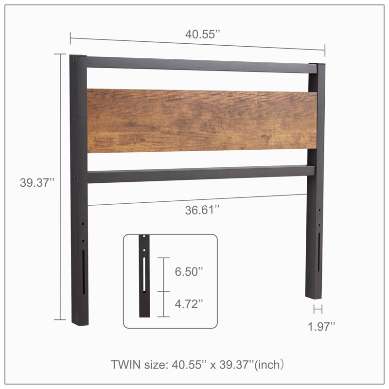 17 Stories Kelchner Metal Headboard | Wayfair