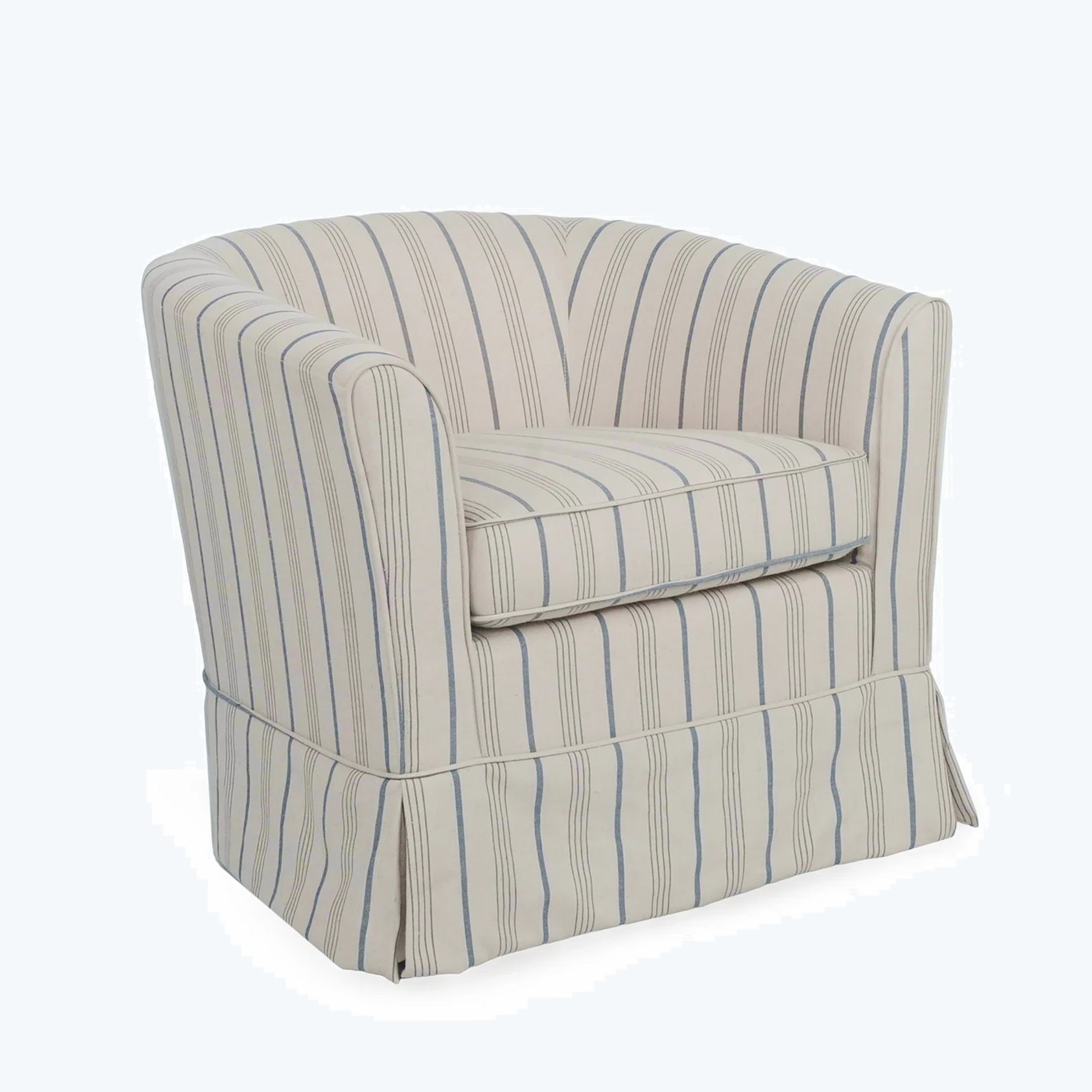 Longshore Tides Bergwall Upholstered Swivel Barrel Chair | Wayfair