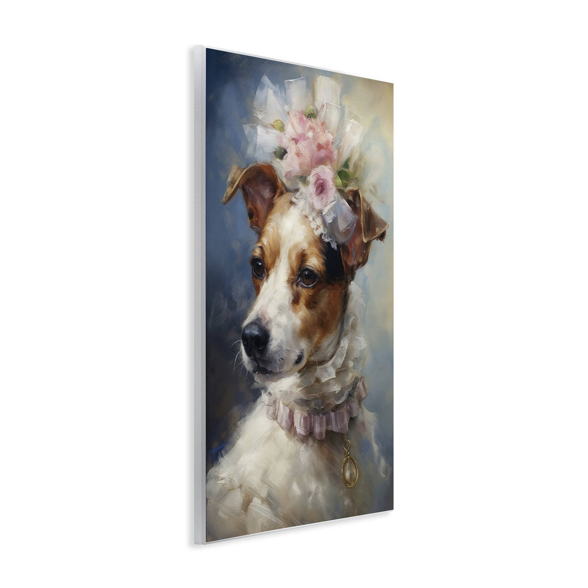 Fleur De Lis Living Victorian Era Jack Russel Wall Plaque, design by ...