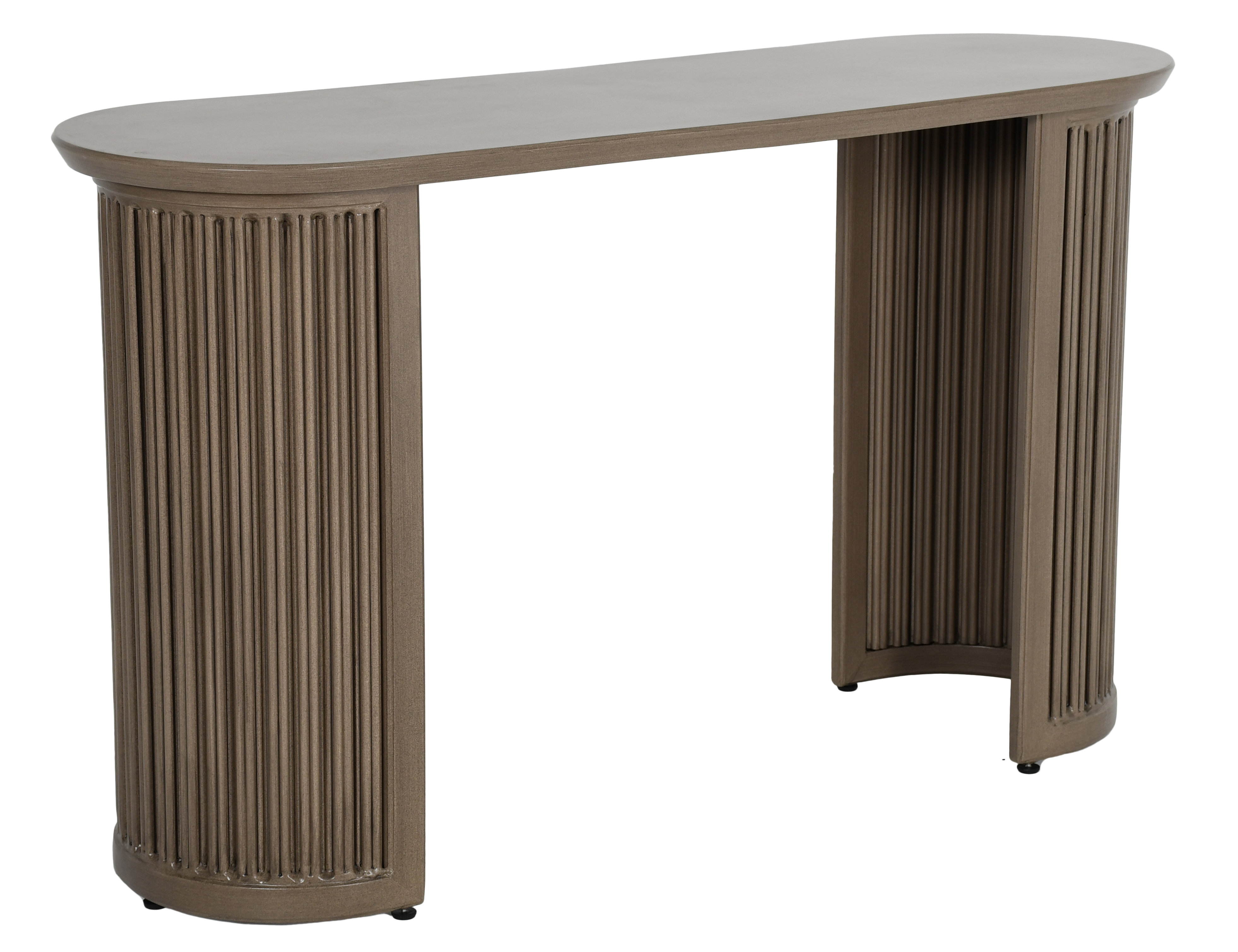 Castelle Samara 18 x 54 Oval Console Table (Fluted) - Wayfair Canada