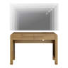Latitude Run® 47.2”W Mid-Century Modern Curved Waterfall Writing Desk ...