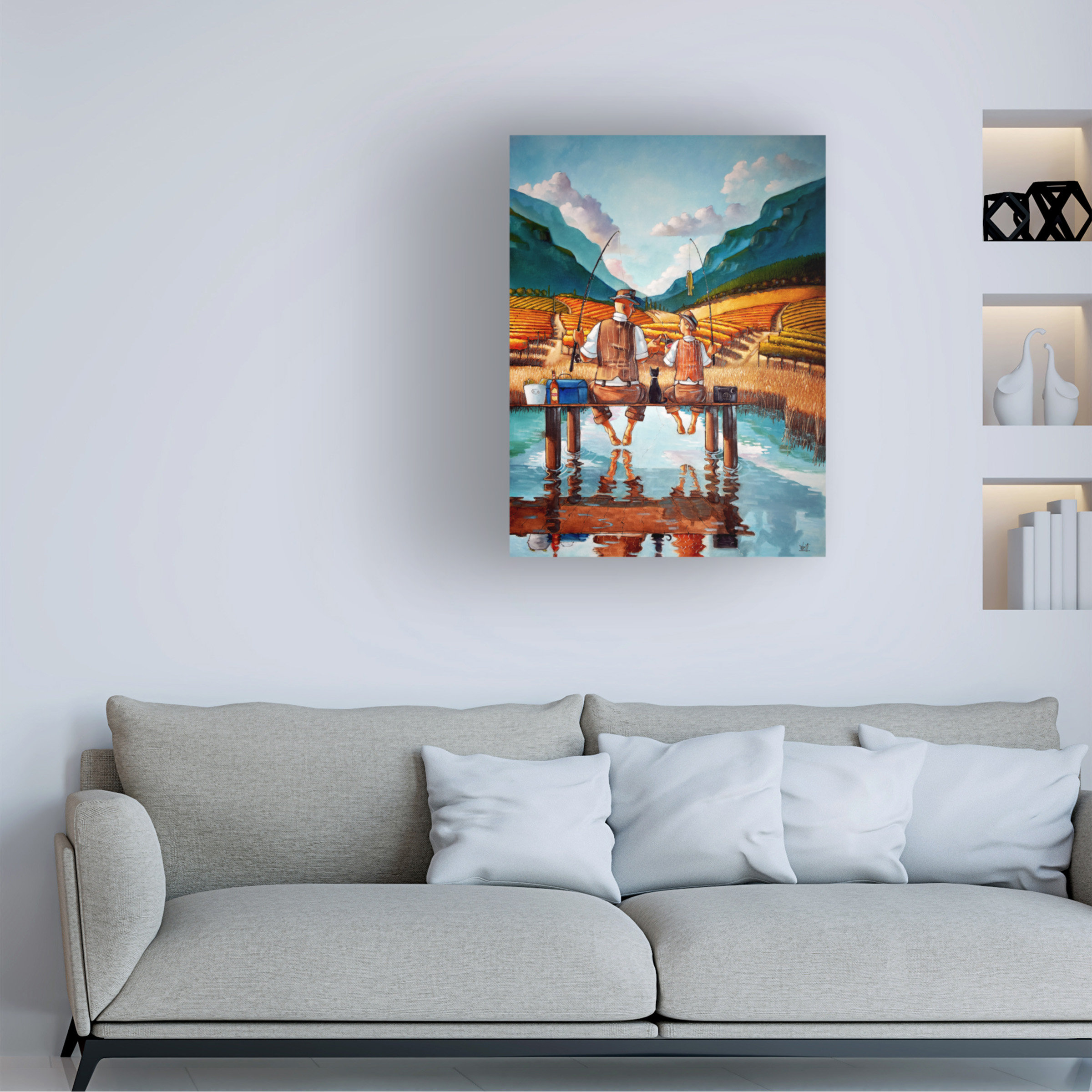 Ebern Designs Ronald West First Catch Canvas Art - Wayfair Canada
