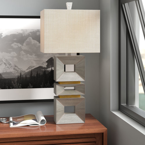 Rectangle Shaped Table Lamps You'll Love | Wayfair