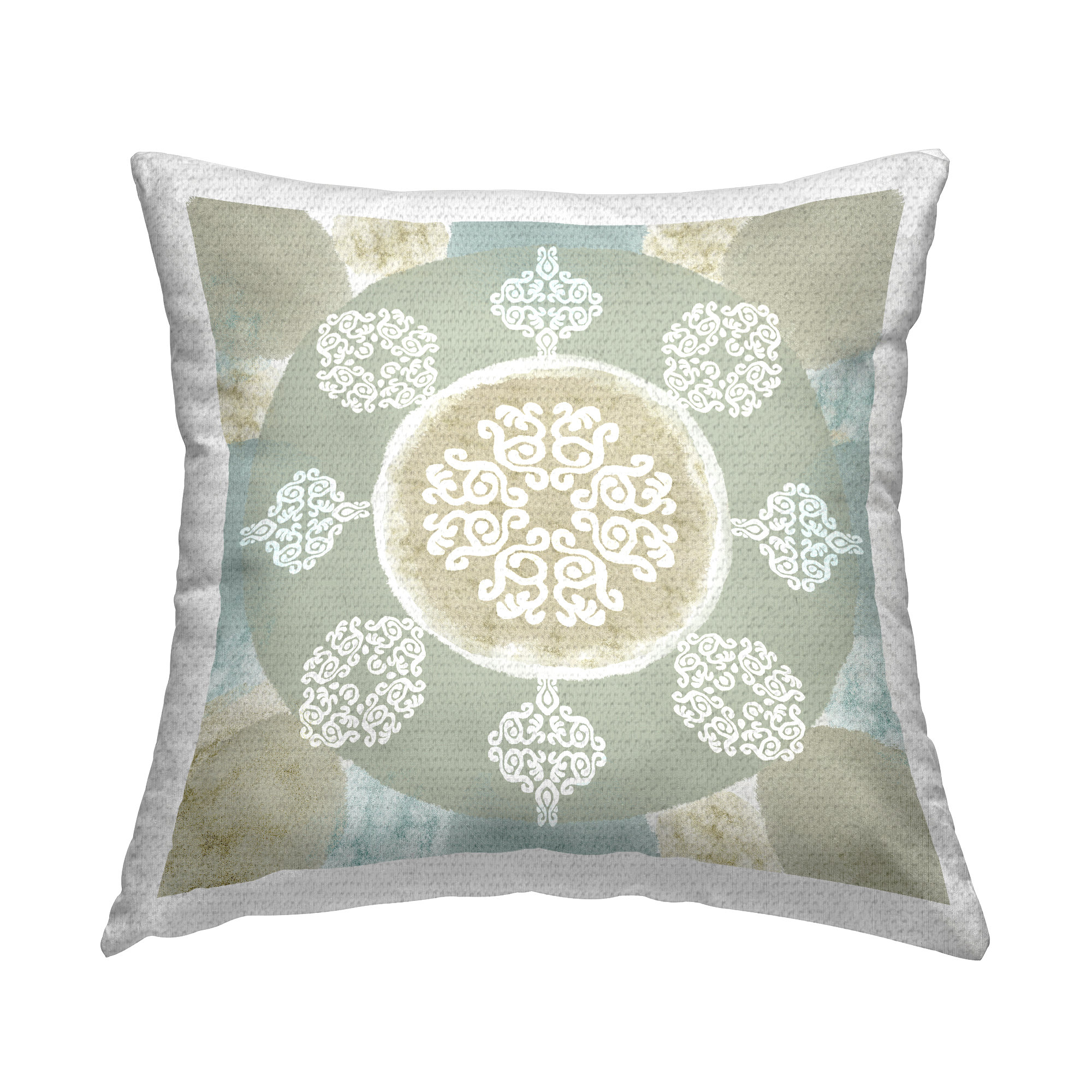 Stupell Industries Earthy Muted Geometric Pattern Outdoor Printed ...