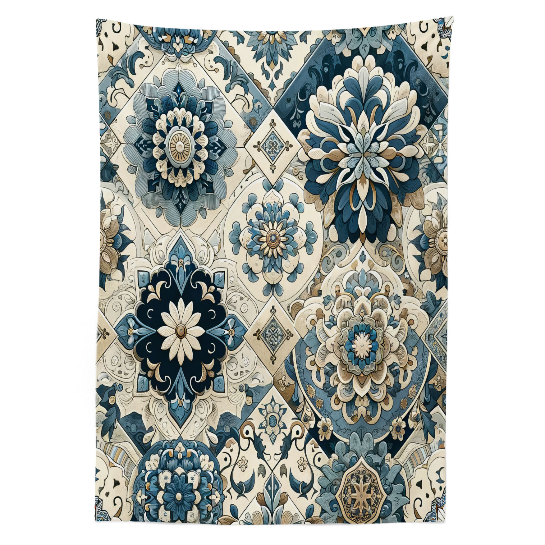 Alcott Hill® Cliodhna Rectangle Floral Microfiber Tablecloth | Wayfair