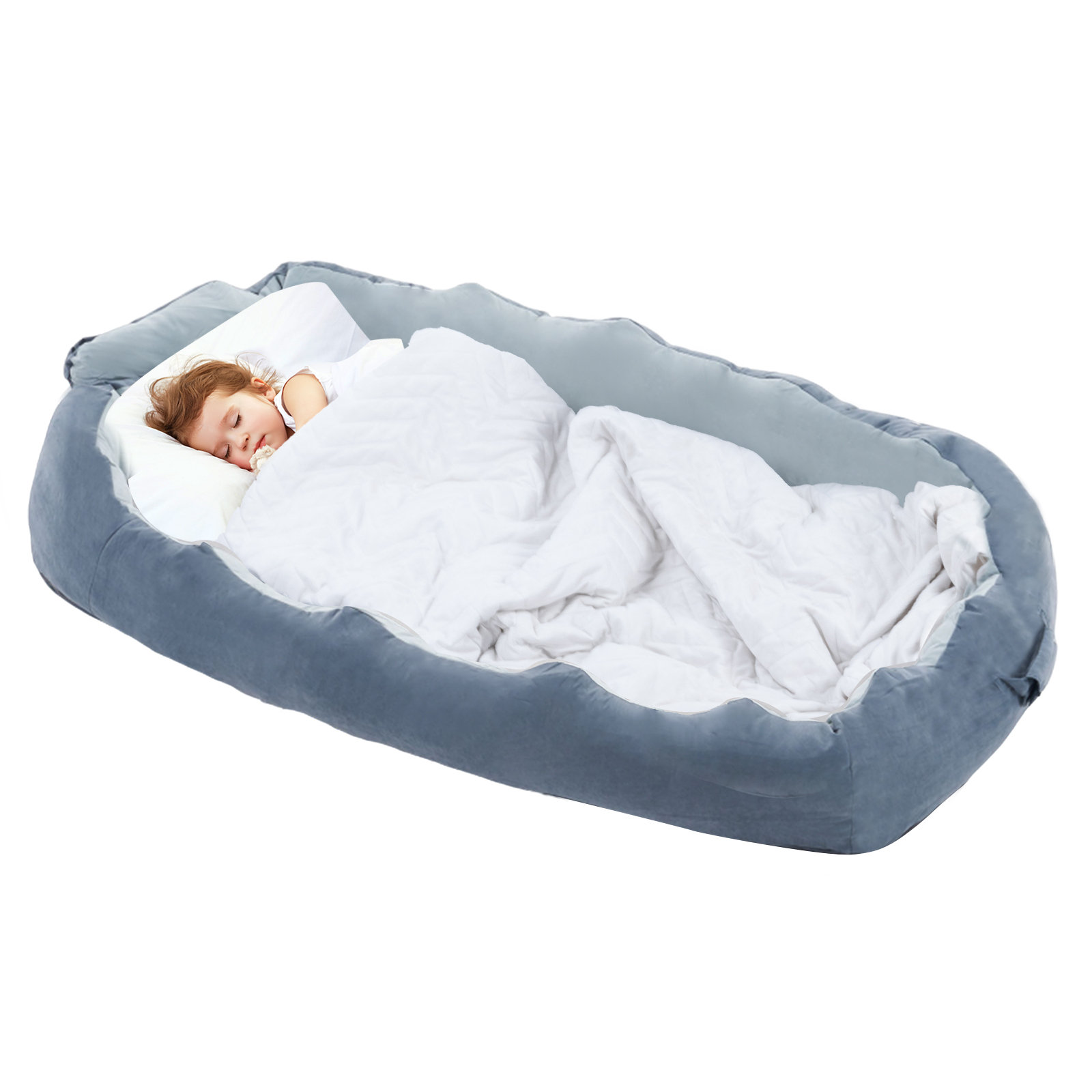 linor Toddler Travel Bed, Washable Child Travel Cot with Zipper ...