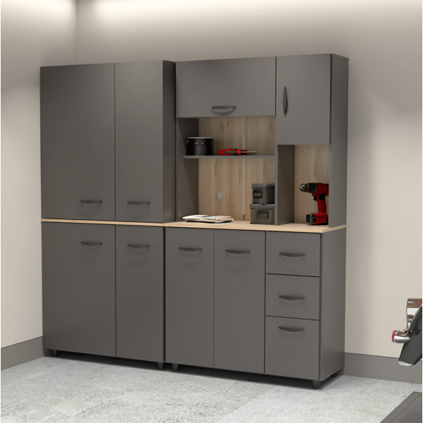 Wade Logan® 2 Piece Manufactured Wood Storage System & Reviews | Wayfair