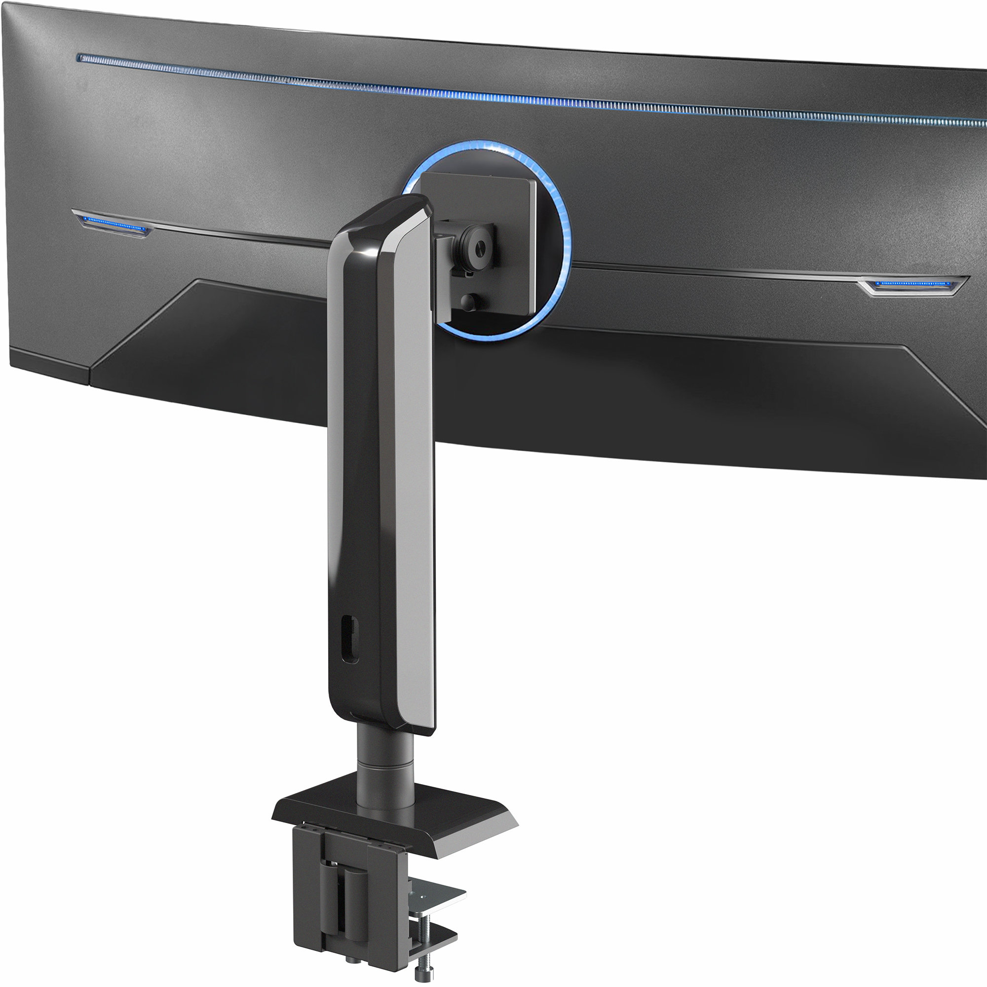 VIVO Vertical Lift Single Ultrawide Monitor Desk Mount, Up to 49 ...