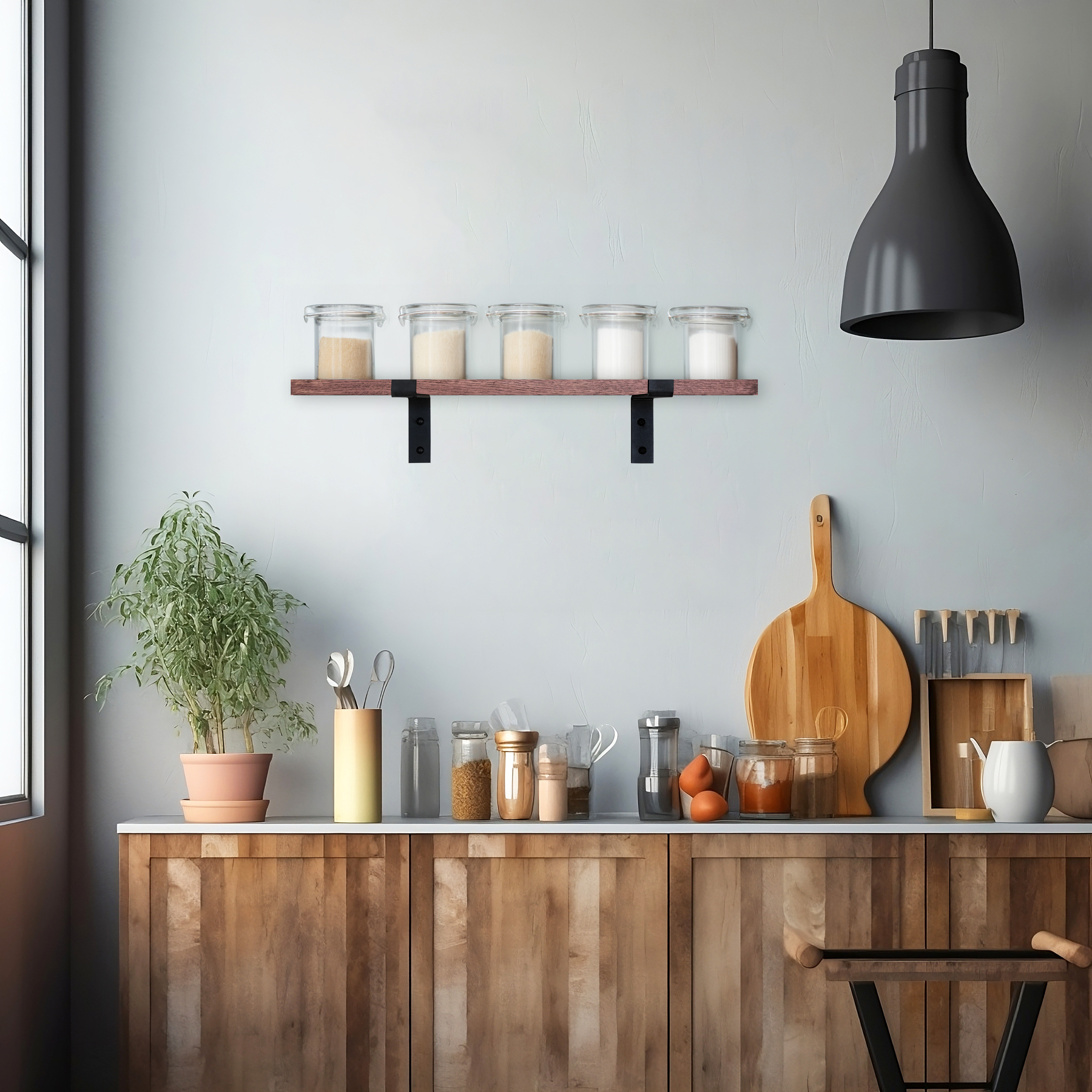 Rayne Mirrors Rayne Red Oak Bracket Shelf - Wayfair Canada