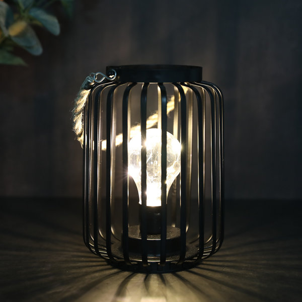 17 Stories 19Cm Black Metal Cage Table Lamp | Wayfair.co.uk
