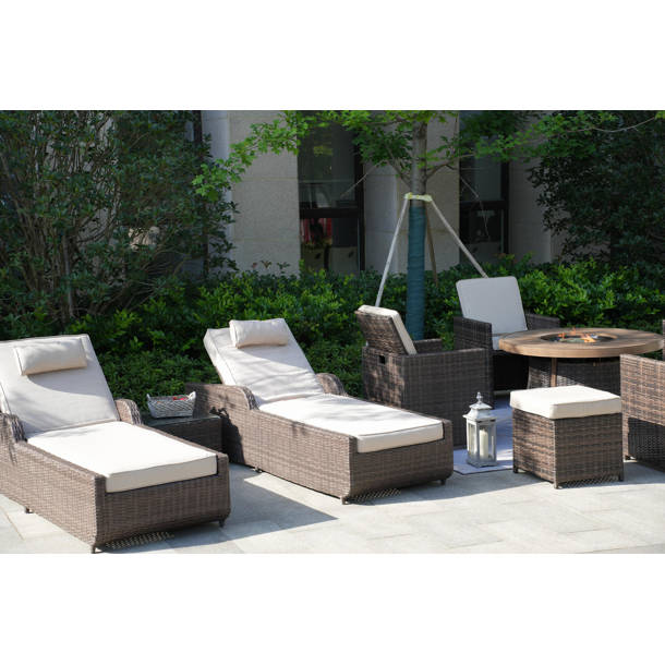 Lark Manor Areefa 24.61'' H x 42'' W Iron Propane Outdoor Fire Pit ...