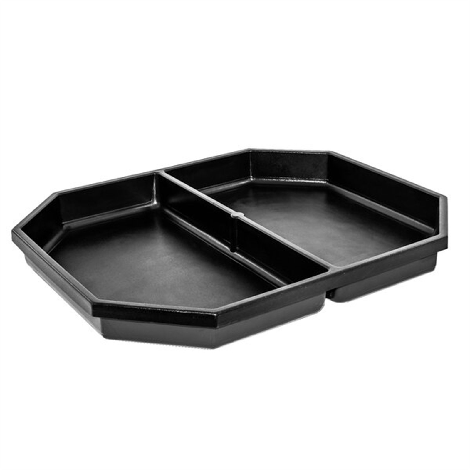 FixtureDisplays Marco Company Black Octagonal 2-Compartment Orchard Bin ...