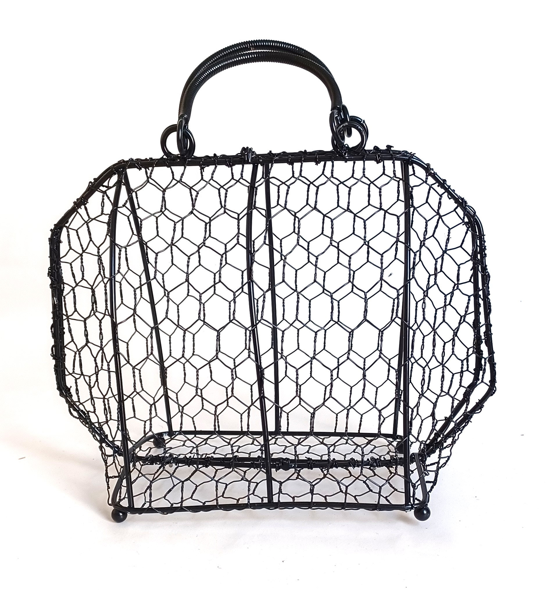 Williston Forge Black Tone Wire Bag With Lock | Wayfair