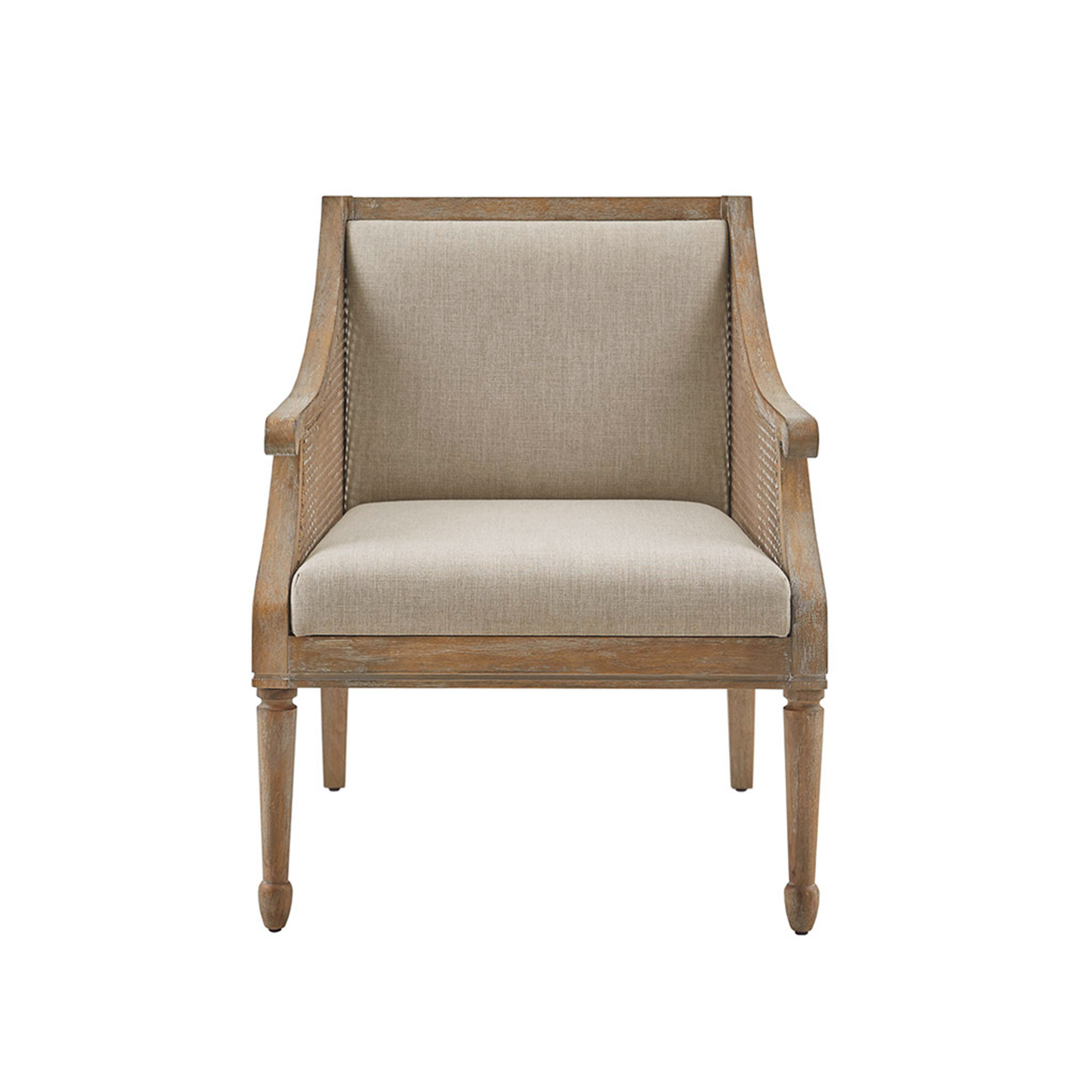 Ophelia & Co. Elegant Transitional Armchair With Cane Webbing And ...
