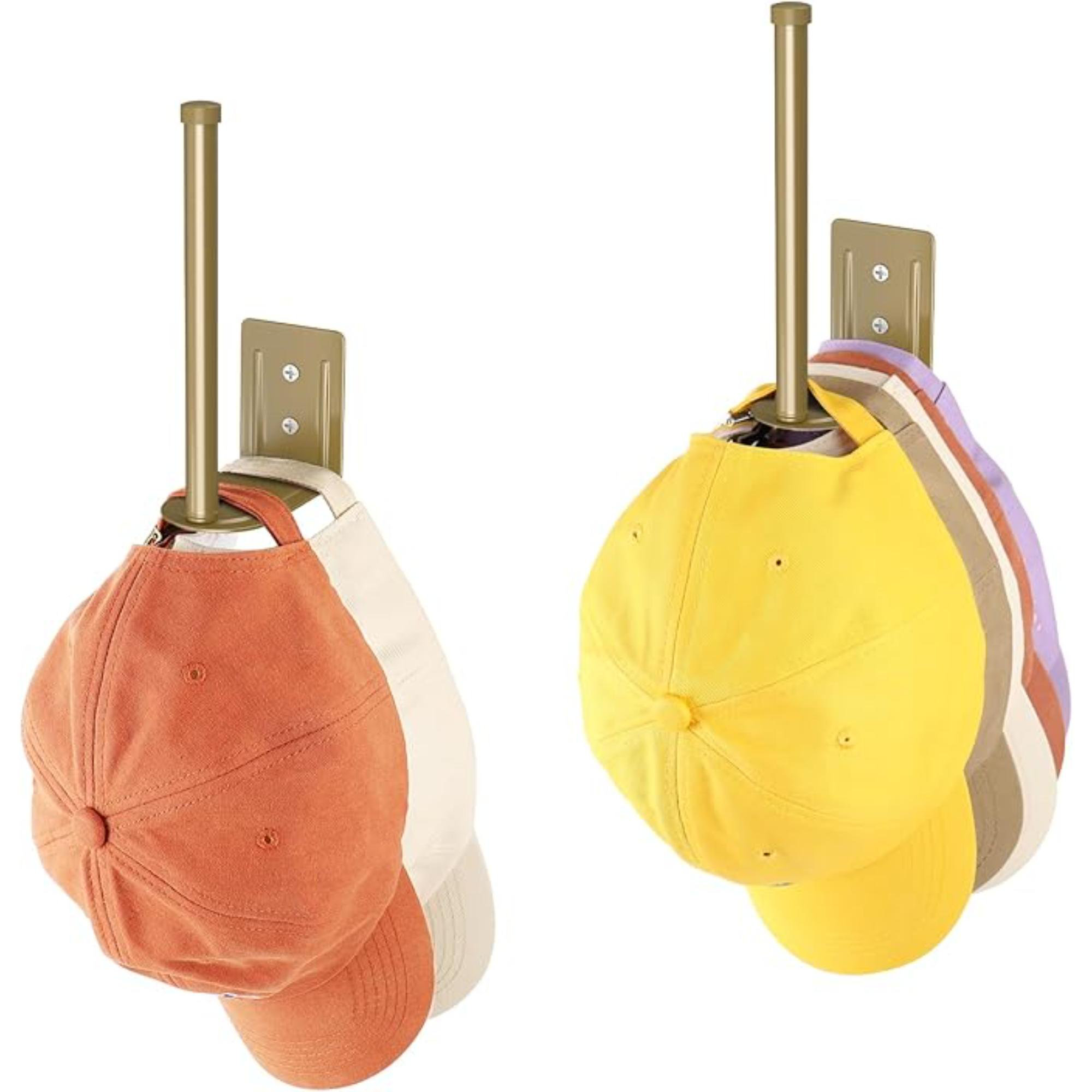 Mercer41 2 Pack Hat Racks For Baseball Caps, Stainless Steel Hat ...