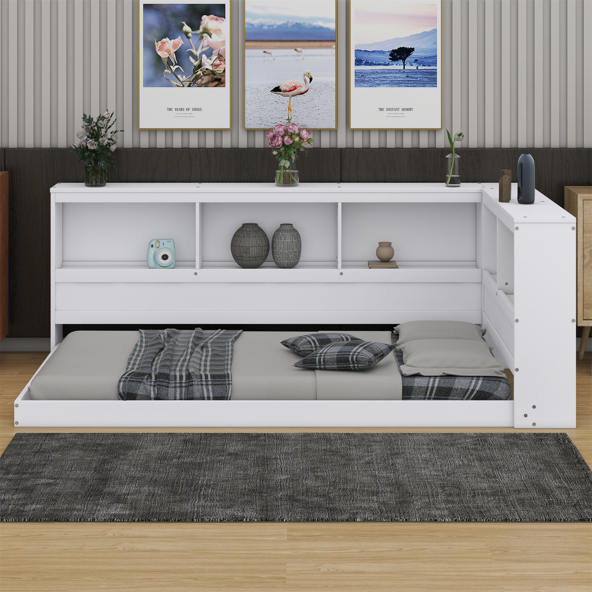 Lark Manor Daybed With Storage Cabinets And USB Ports - Wayfair Canada