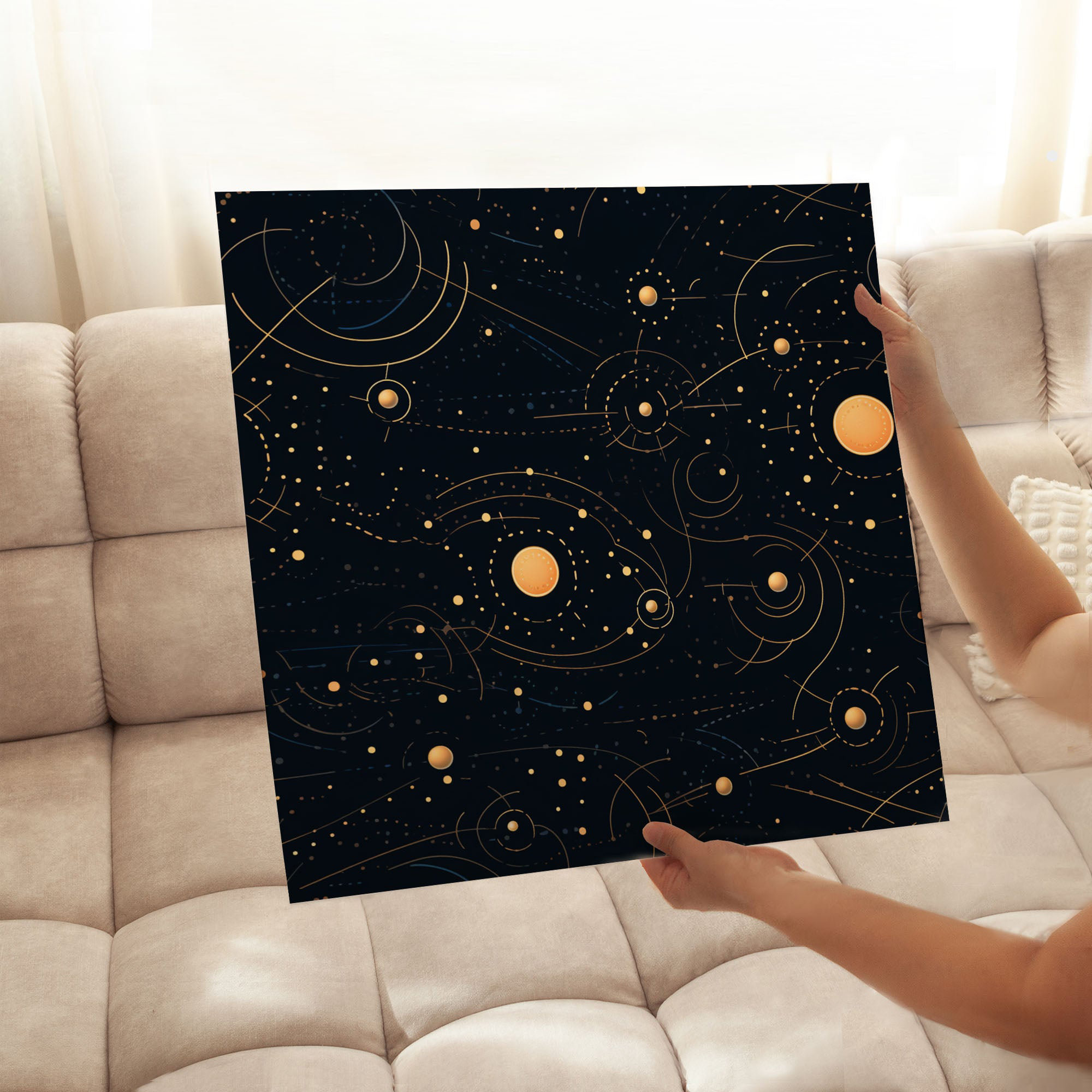 Winston Porter Astronomy and Space Stars Pattern V Modern Unframed Art ...