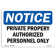 SignMission Private Property Authorized Personnel only Sign | Wayfair