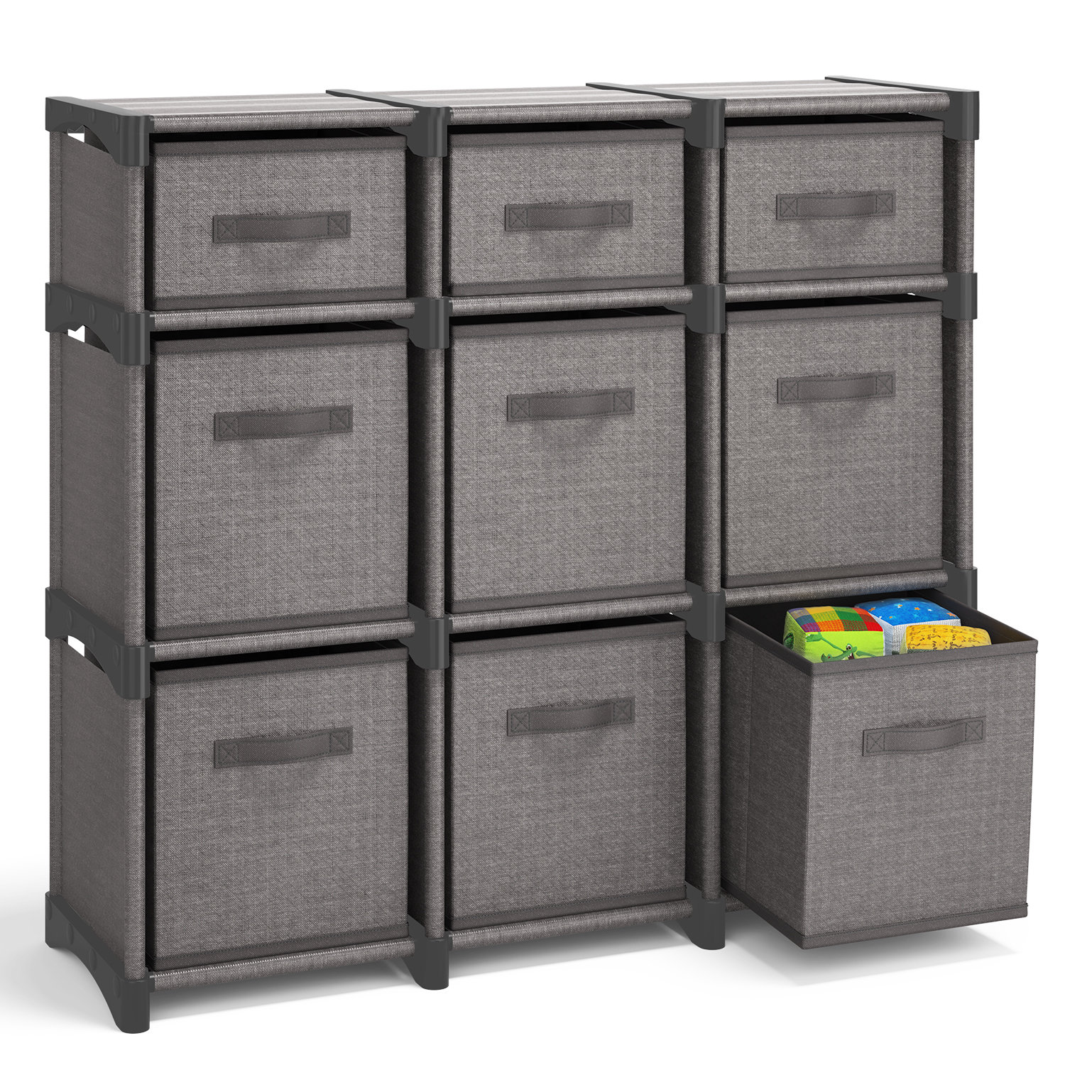Rebrilliant Britteny 9 Piece Cubby Storage Closet System & Reviews ...