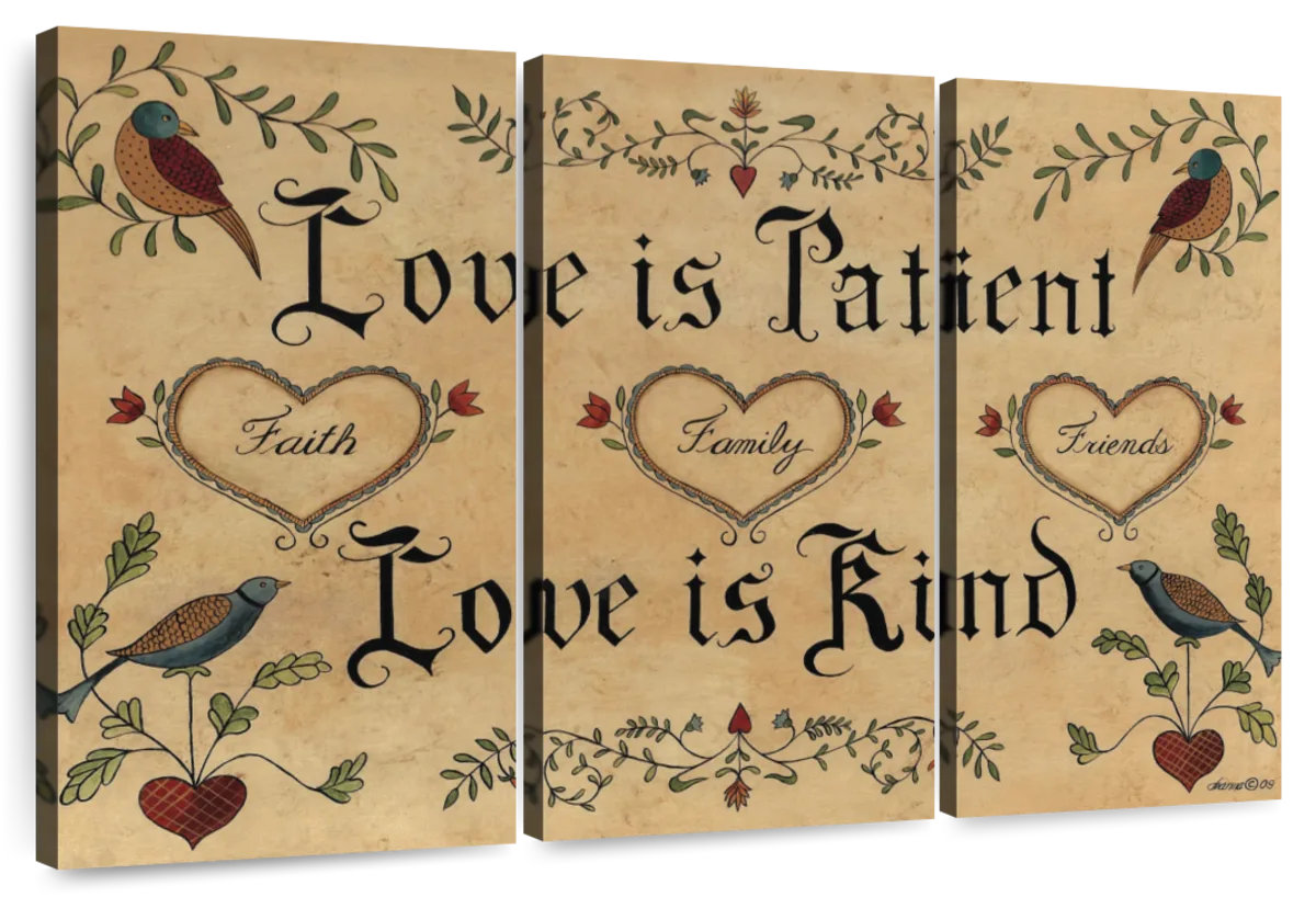 Ebern Designs Tergel Love Is Patient Kind | Wayfair