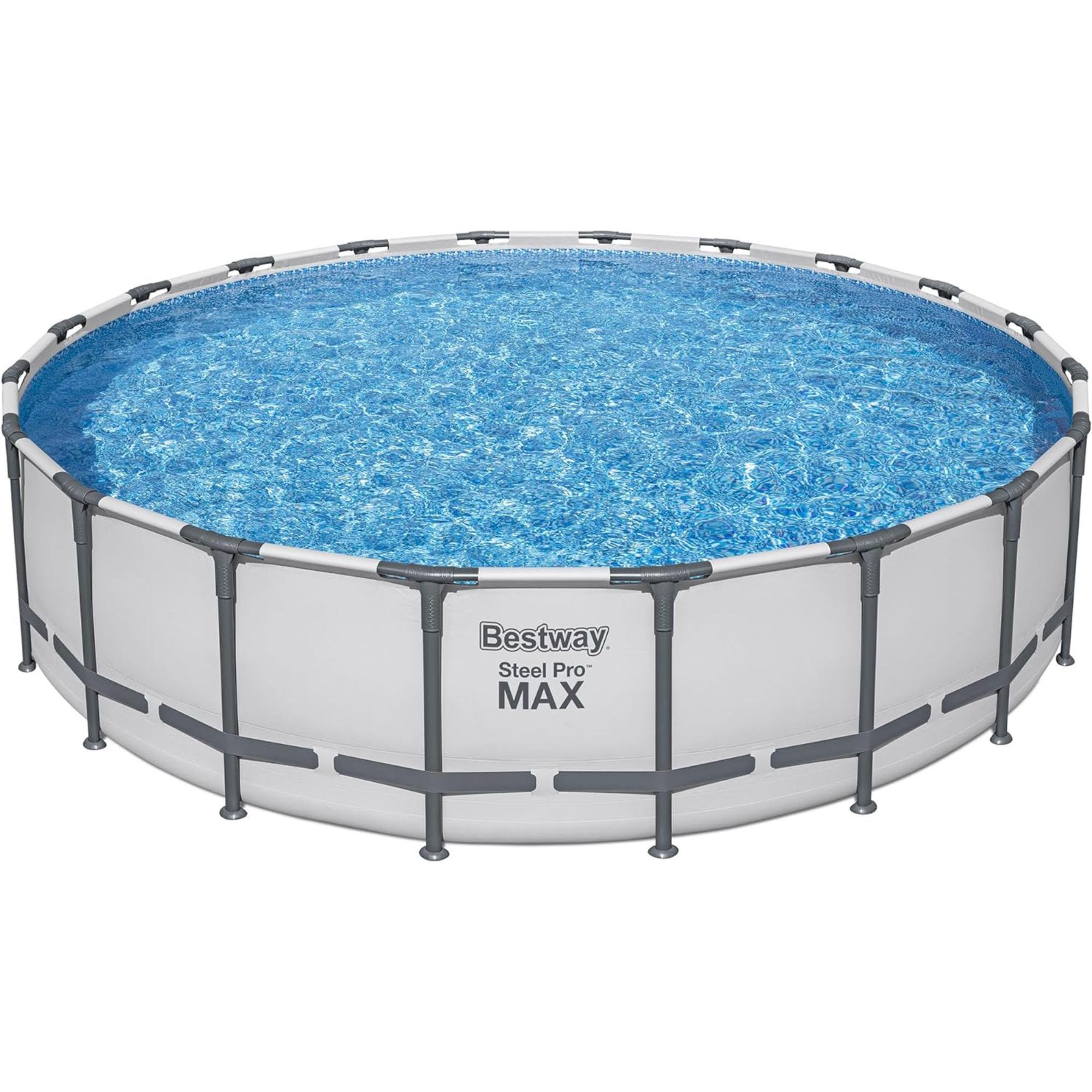 Textiles Hub Steel Pro MAX Round Metal Frame Above Ground Outdoor ...