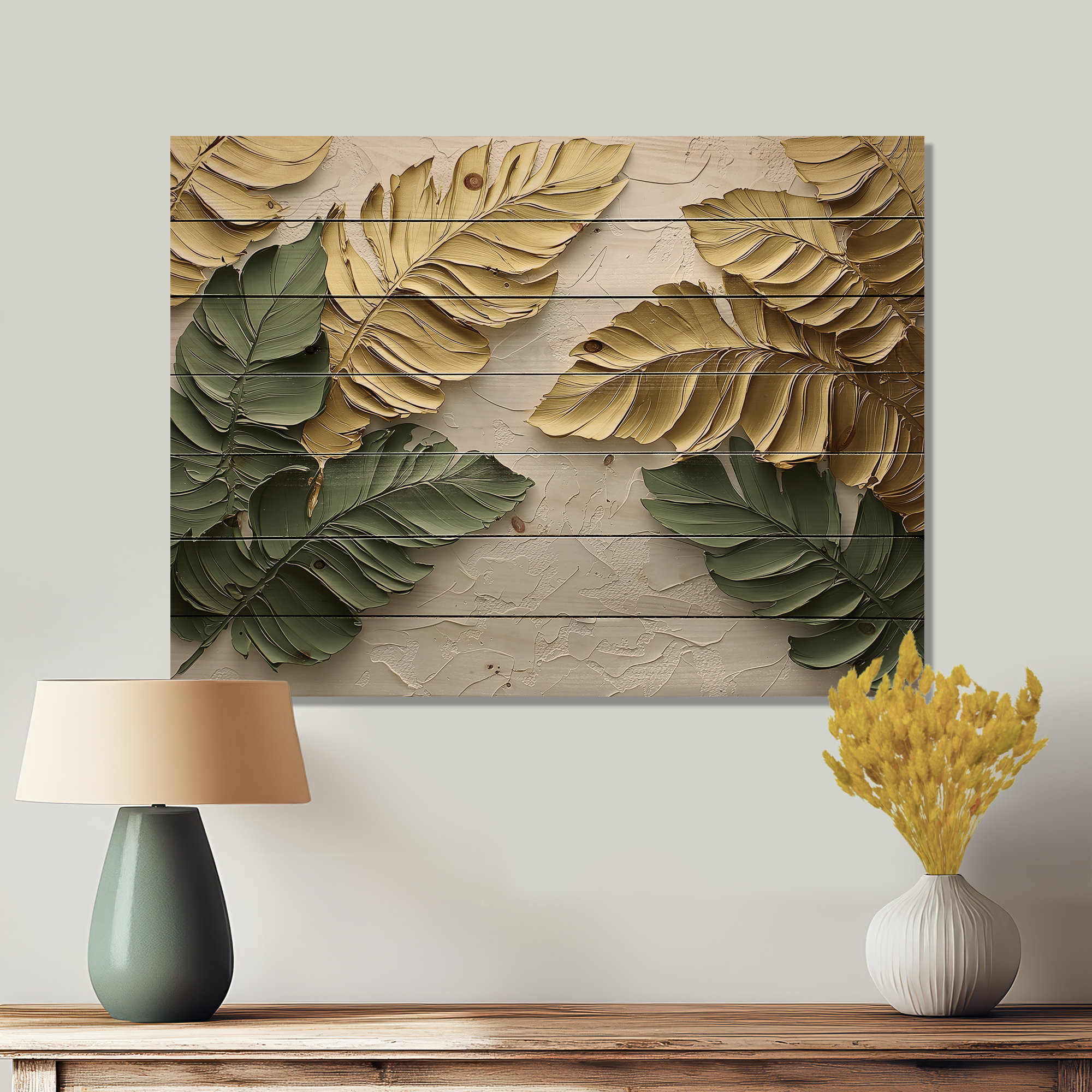 Ophelia & Co. Golden Palms Midnight Collage III - Palms & Palm Trees ...