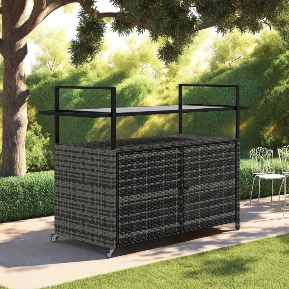 Latitude Run® PE Rattan Outdoor Kitchen Island - Wayfair Canada