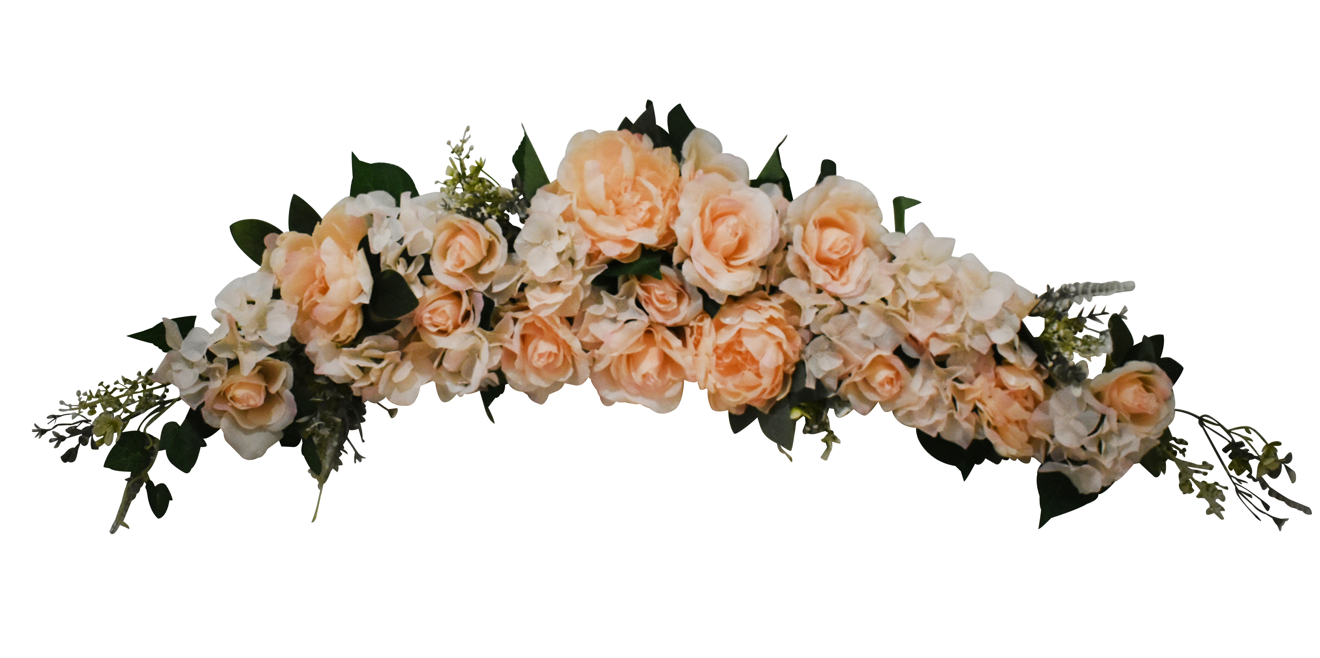 Primrue 48" Niantic Peony Rose Hydrangea Swag & Reviews - Wayfair Canada