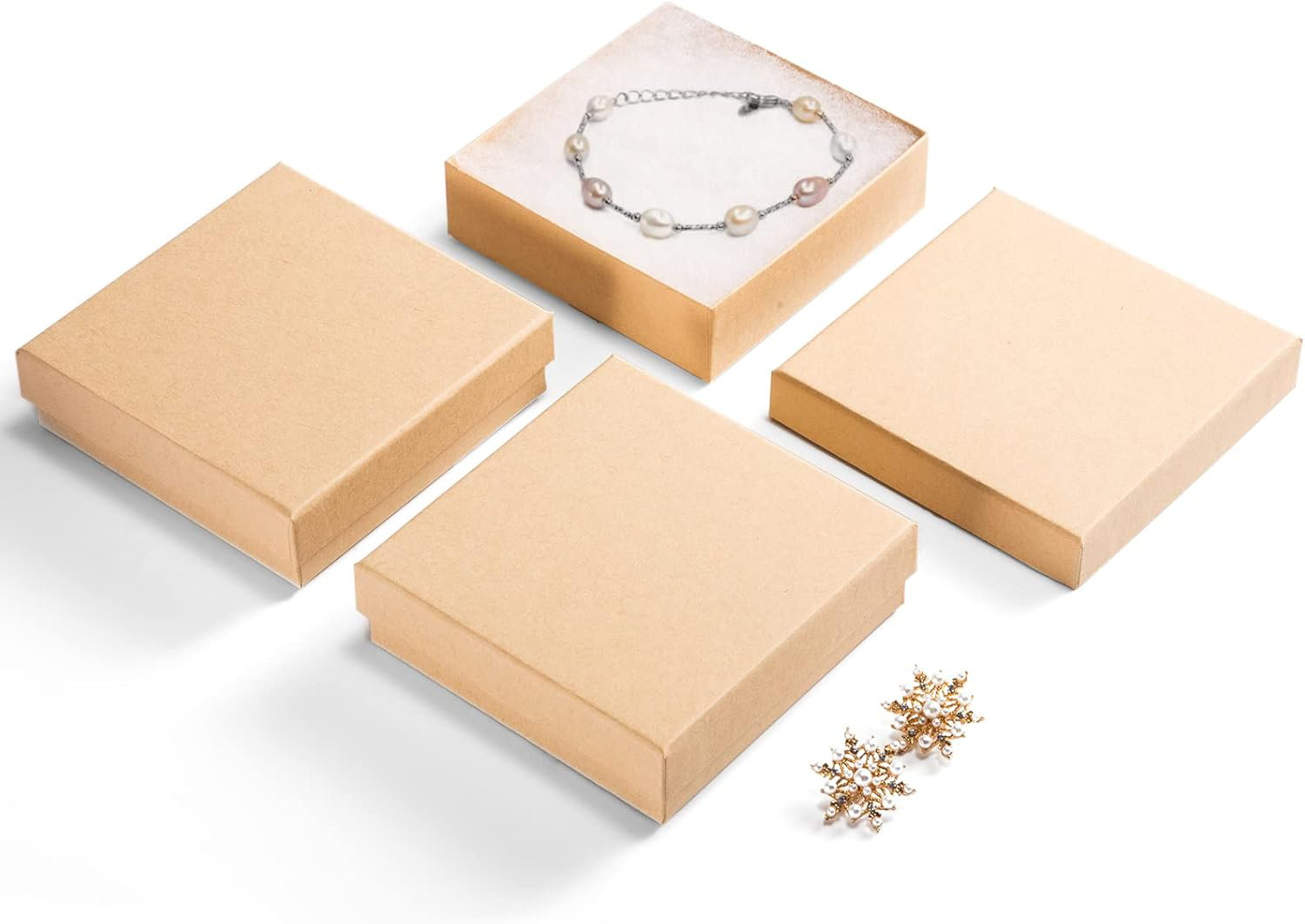 Latitude Run® Jewelry Boxes Bulk 96PC, Matte Cardboard Gift Boxes ...