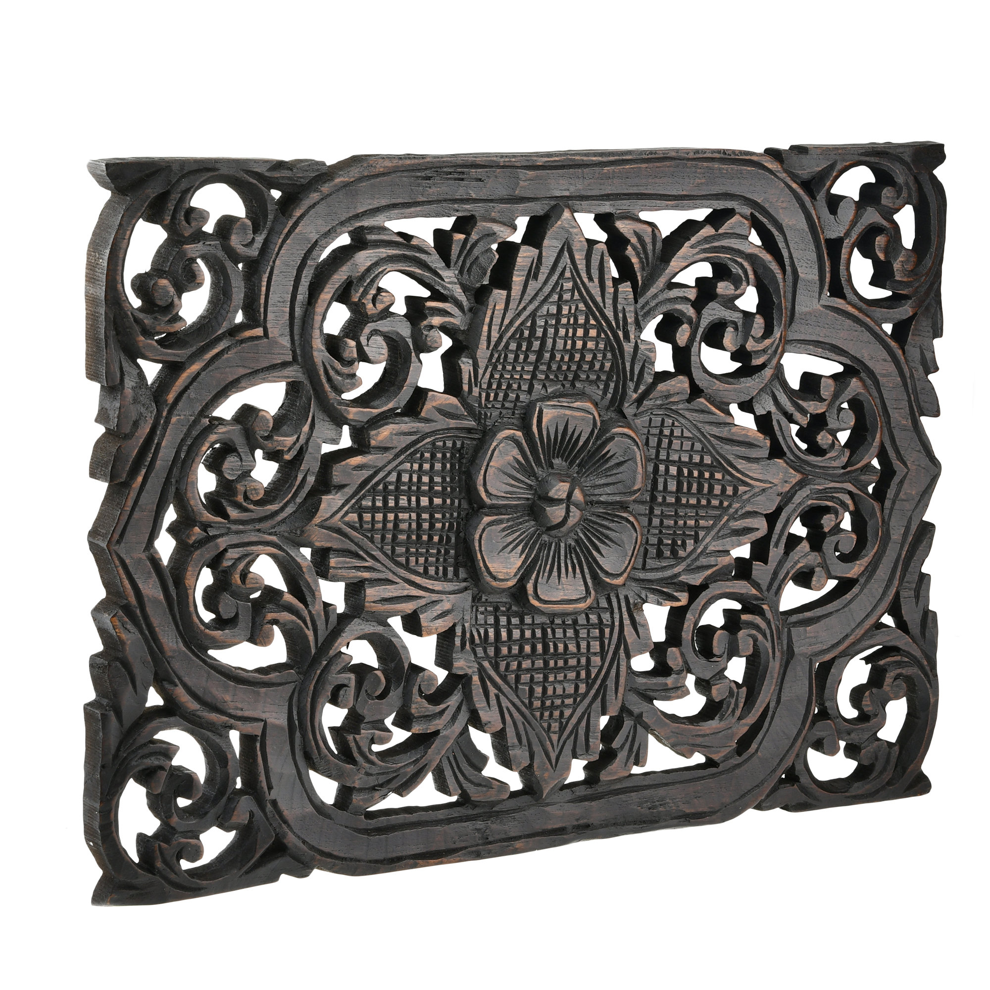 Canora Grey Traditional Plants & Flowers Wall Decor on Solid Wood | Wayfair