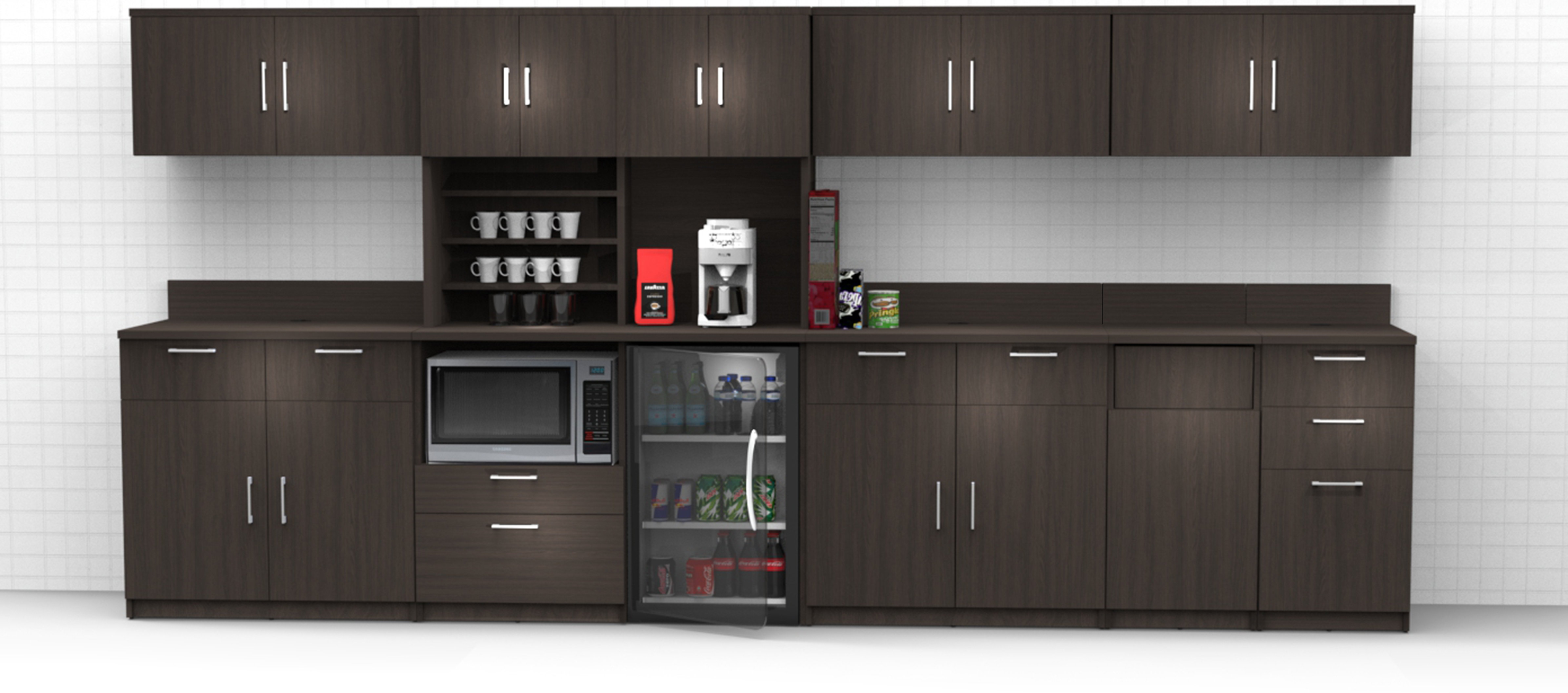 Breaktime Buffet Sideboard Kitchen Break Room Lunch Coffee Kitchenette ...