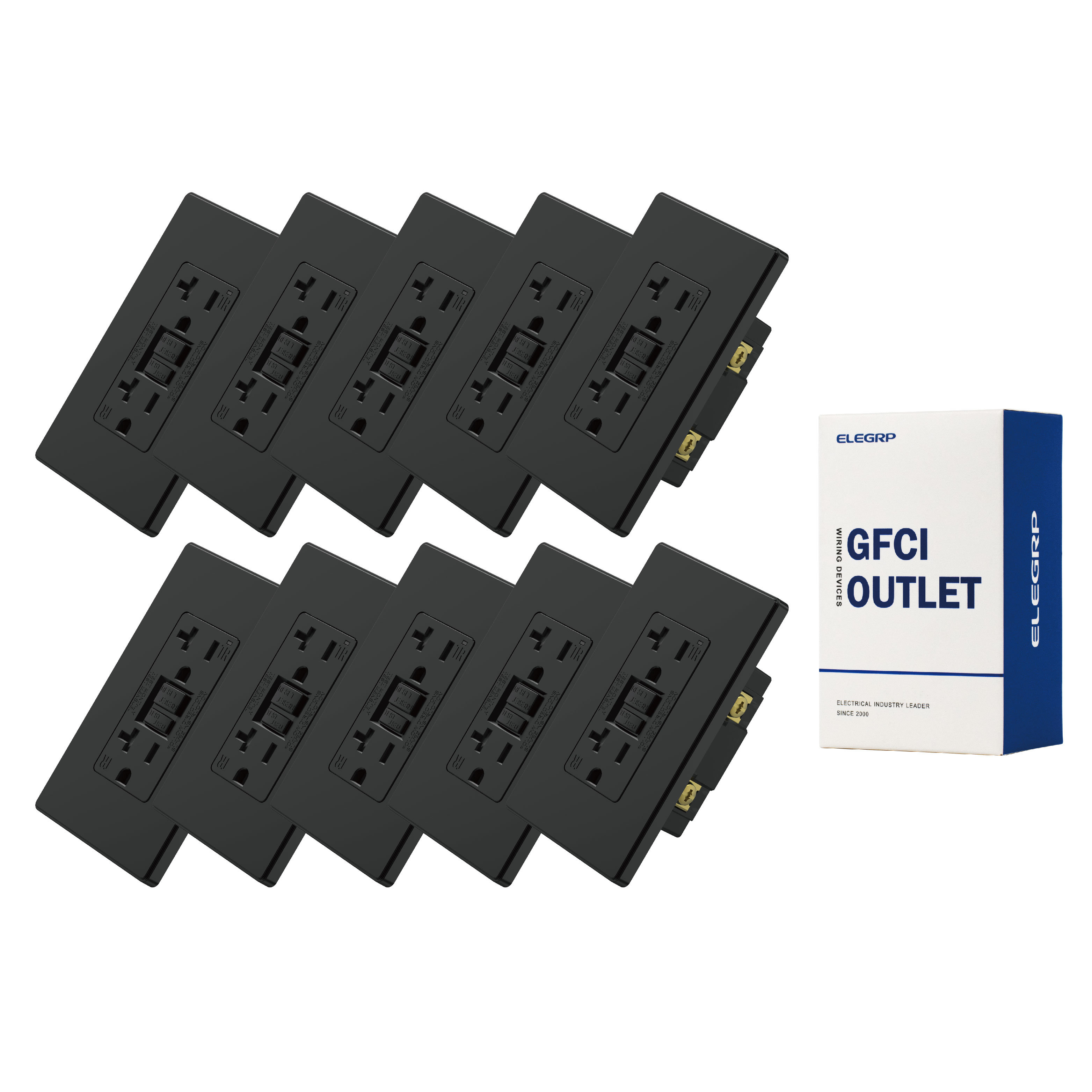 ELEGRP 20 Amp 125-Volt Duplex Tamper Resistant Self-Test Gfcioutlet ...