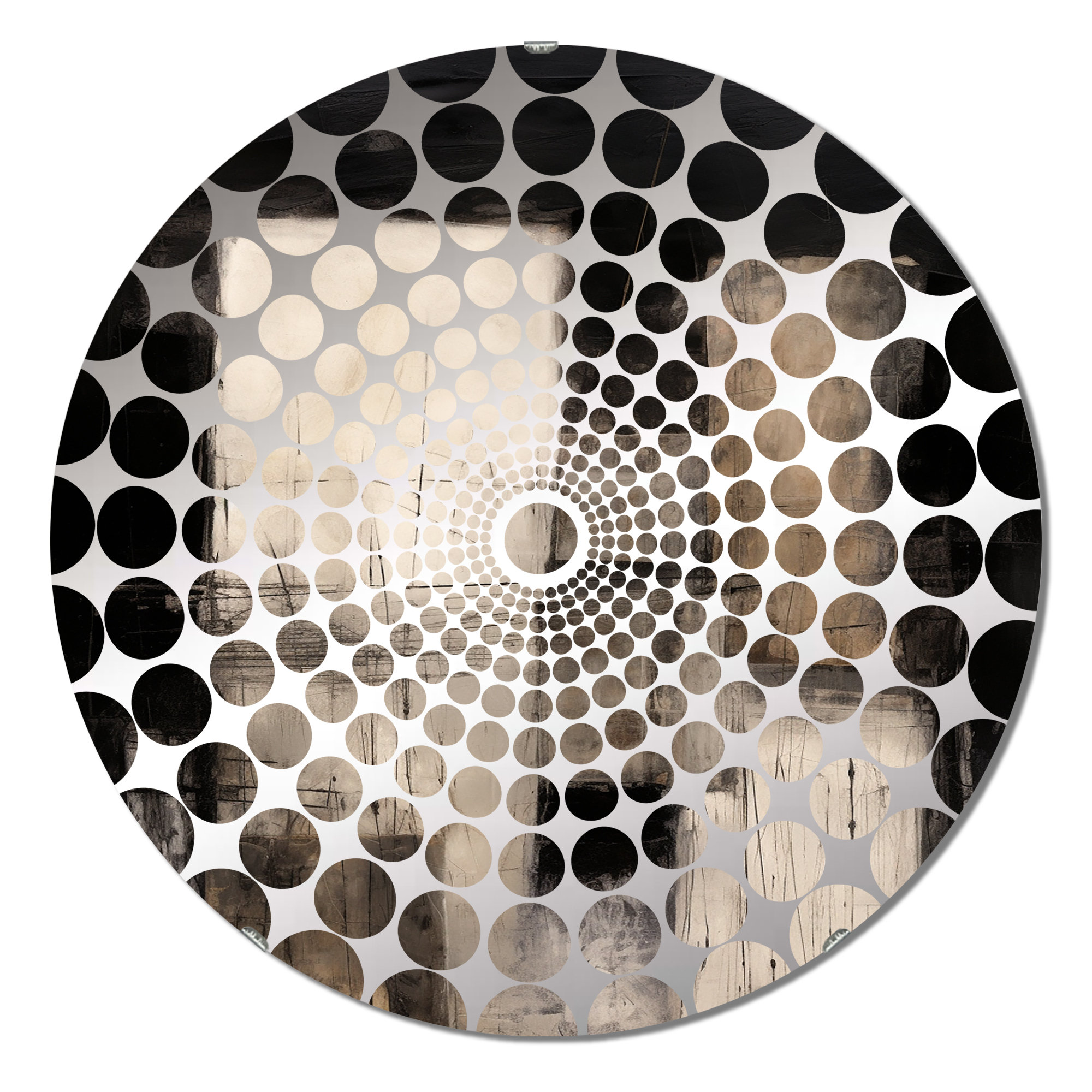 East Urban Home Oceanport - Concentric Circles Decorative Mirror | Wayfair
