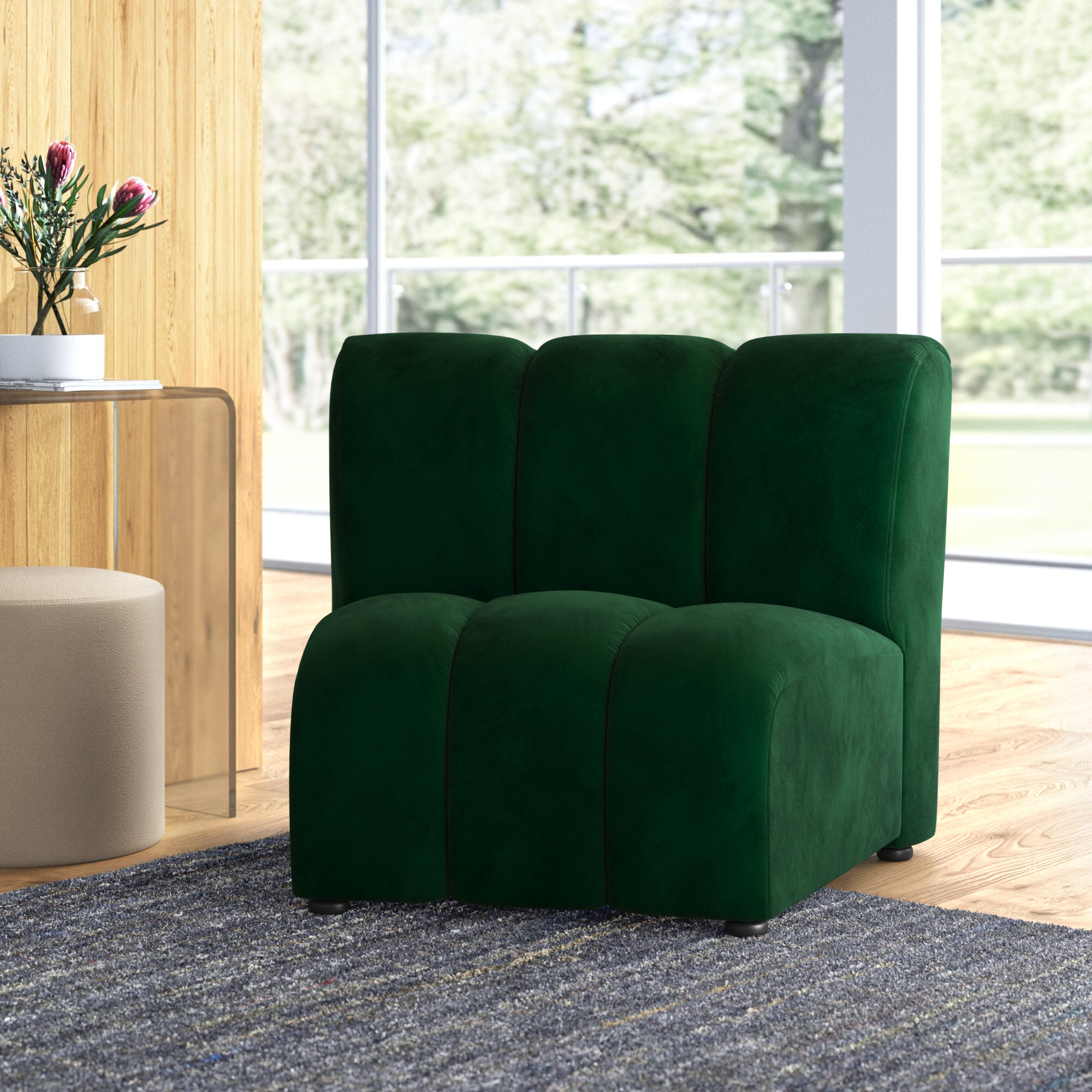 Mercer41 Madeline Modular Accent Chair, Soft Velvet & Reviews - Wayfair ...