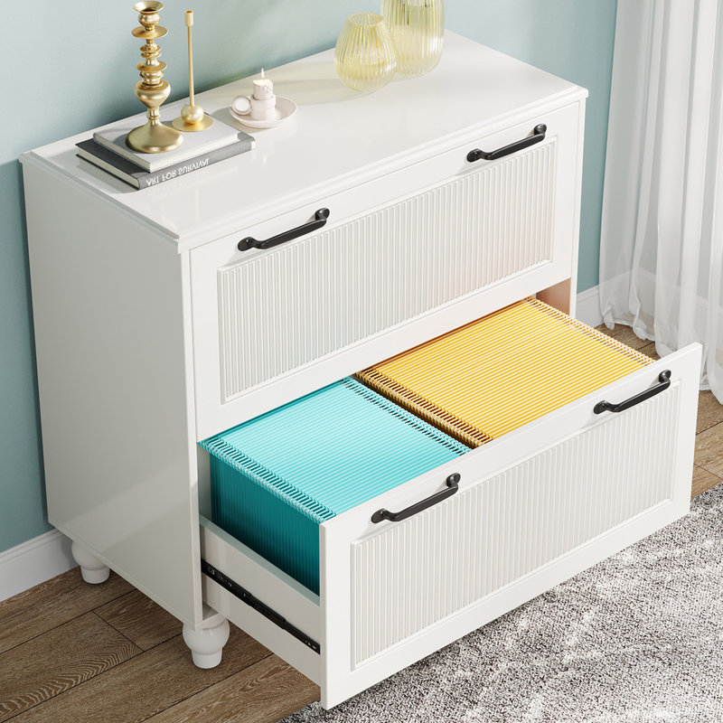 Alcott Hill® White 2-drawer File Cabinet | Wayfair