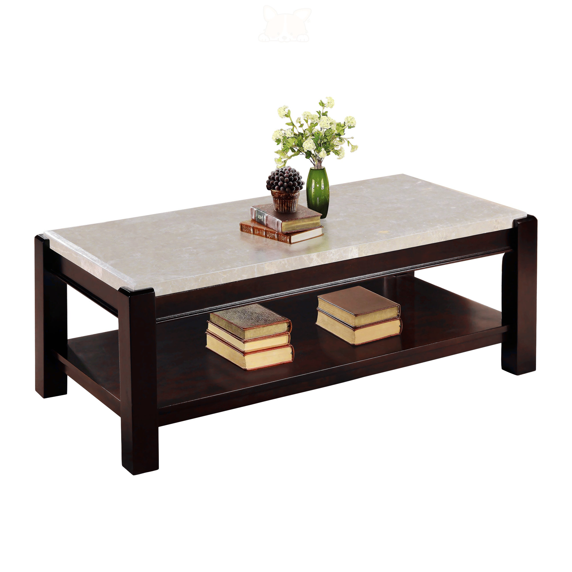 Brayden Studio® Domizio Marble Top Single Coffee Table | Wayfair