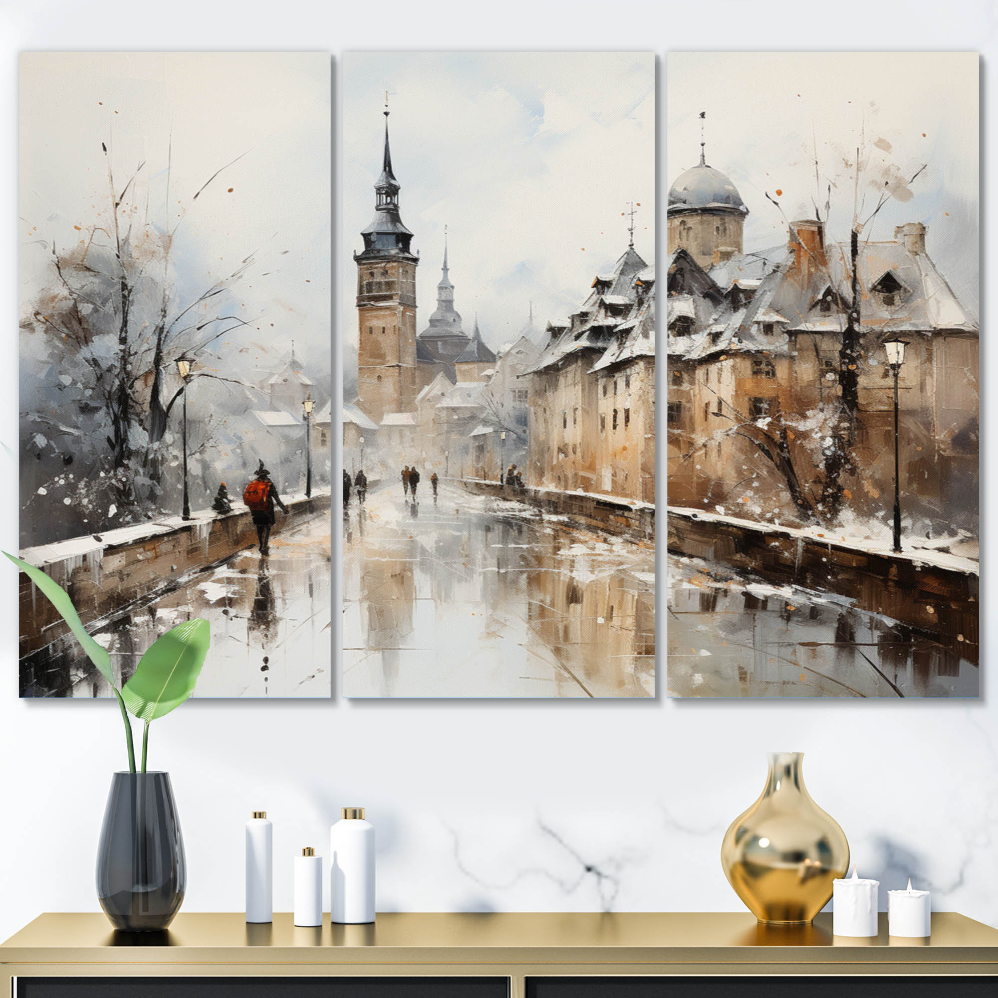 Design Art Germany German Timberline I - Cityscapes Metal Wall Art ...