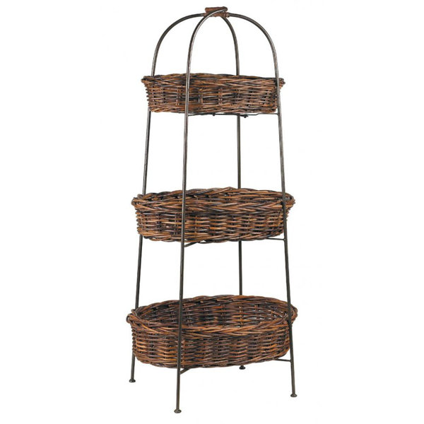 Bay Isle Home 3 Tier Metal Basket | Wayfair.co.uk