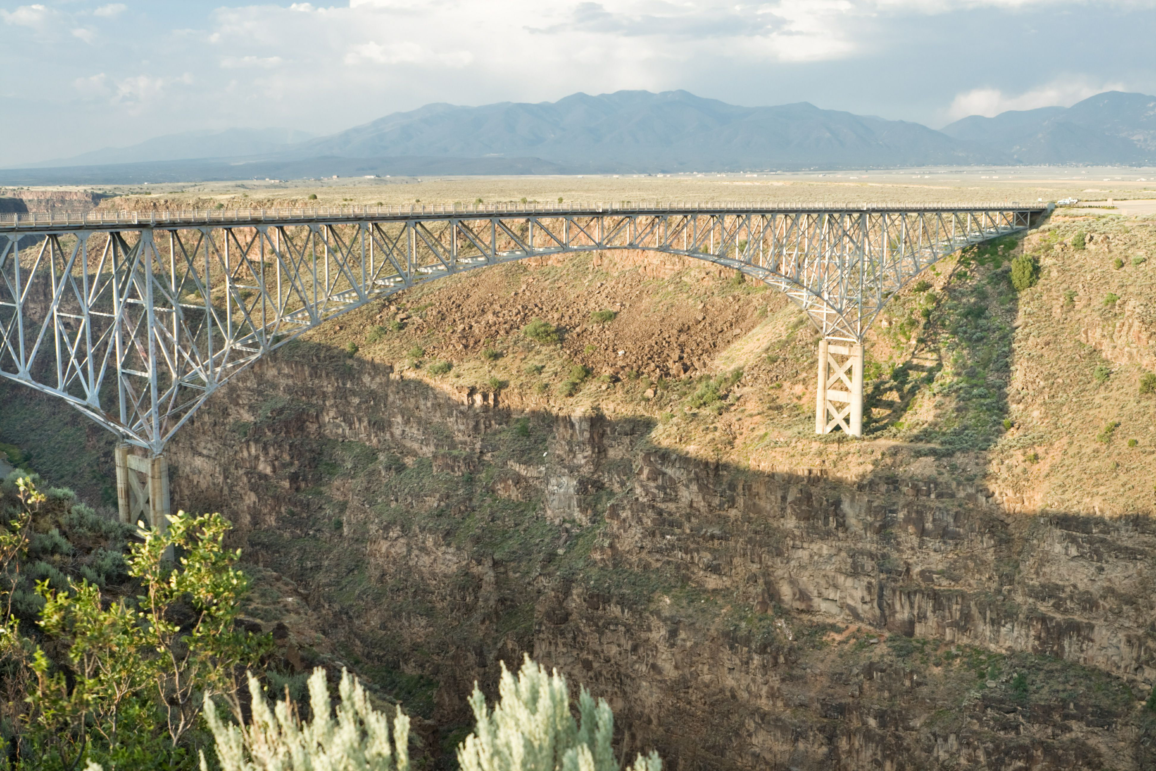 Millwood Pines River Gorge Bridge by Qingwa - Wrapped Canvas Photograph ...