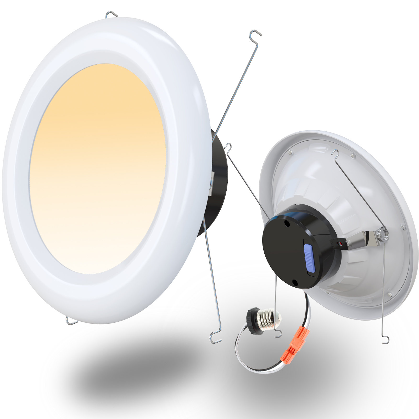 AKIHE 6 Inch Recessed Lighting Led, Dimmable Can Lights, 5CCT, 10W ...