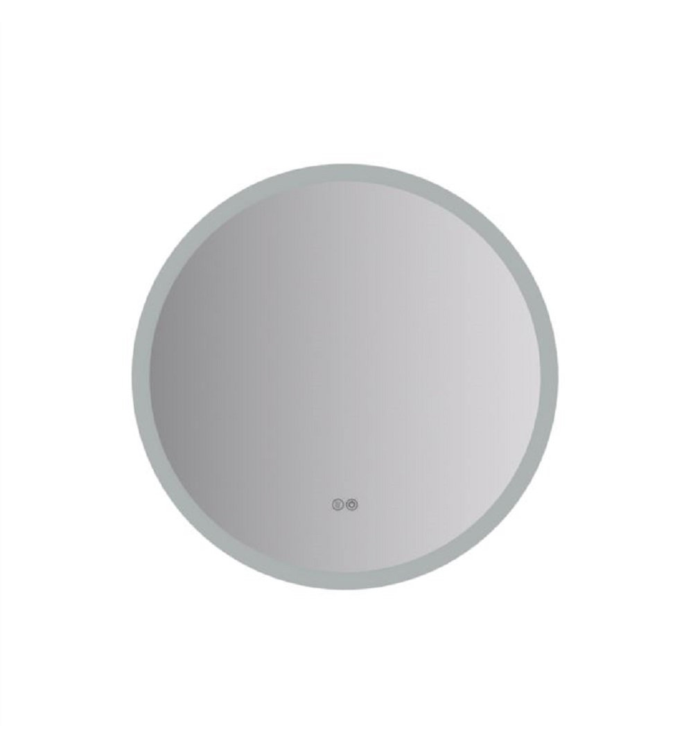 Fresca Angelo Round Bathroom Vanity Flat Mirror with LED Lighting | Wayfair