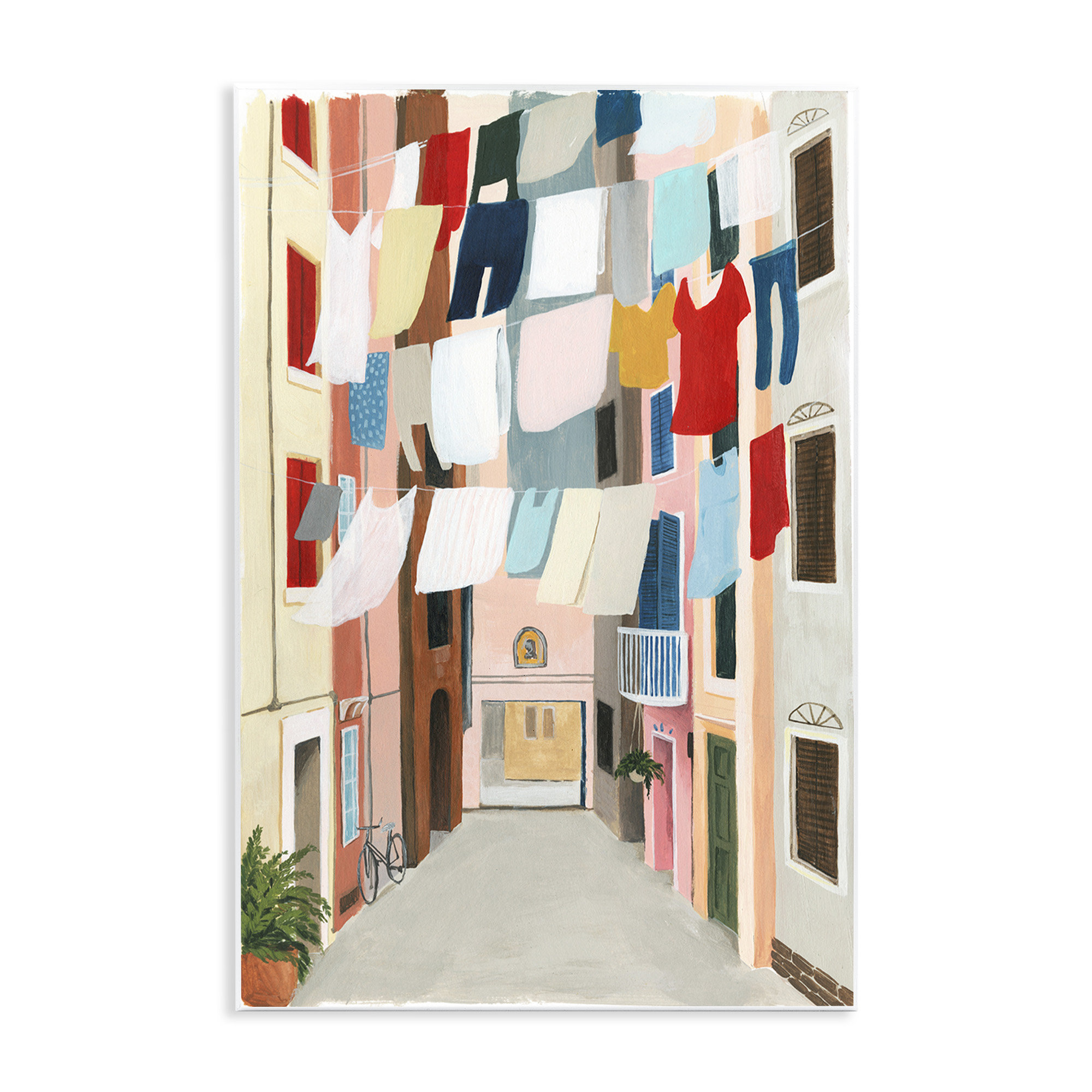 Ebern Designs 'Colorful Laundry Day' Print & Reviews | Wayfair