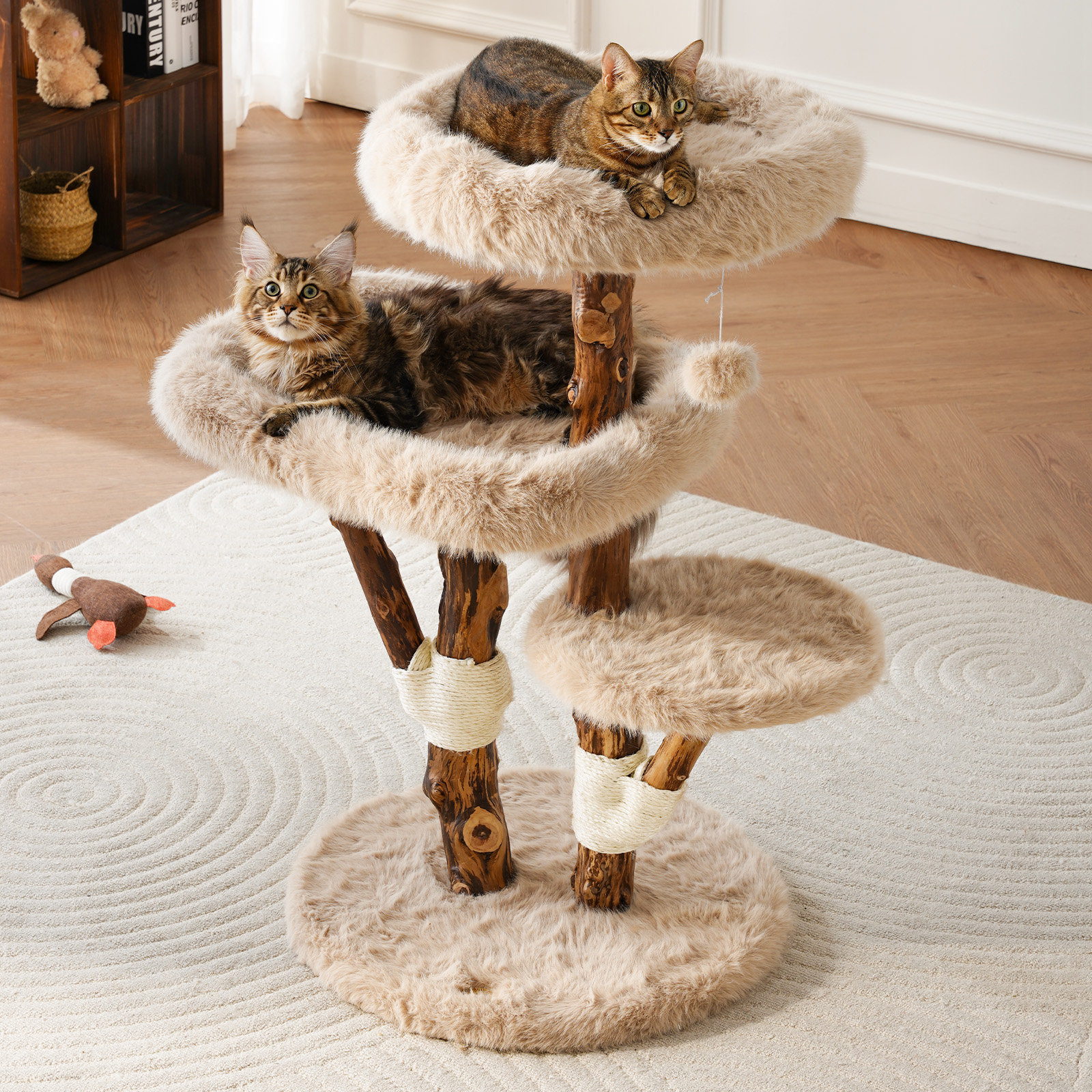 Tucker Murphy Pet™ Solid Wood Cat Tree for Large Cats & Reviews | Wayfair