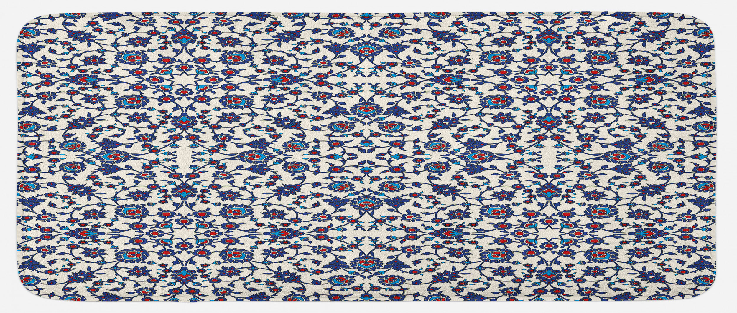 East Urban Home Moroccan Floral Pattern With Victorian Rococo Baroque ...