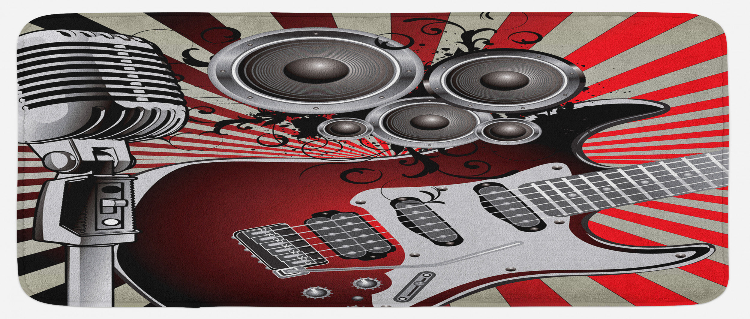 East Urban Home Music Kitchen Mat | Wayfair