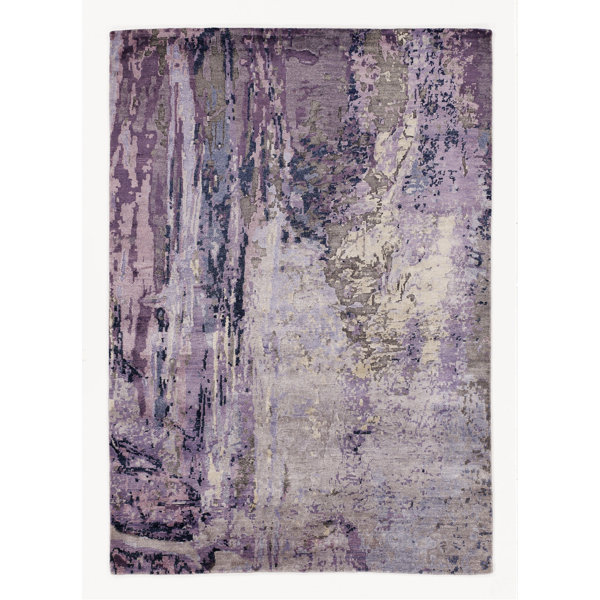 Borough Wharf Phil Abstract Hand Woven Hand Knotted Area Rug | Wayfair ...