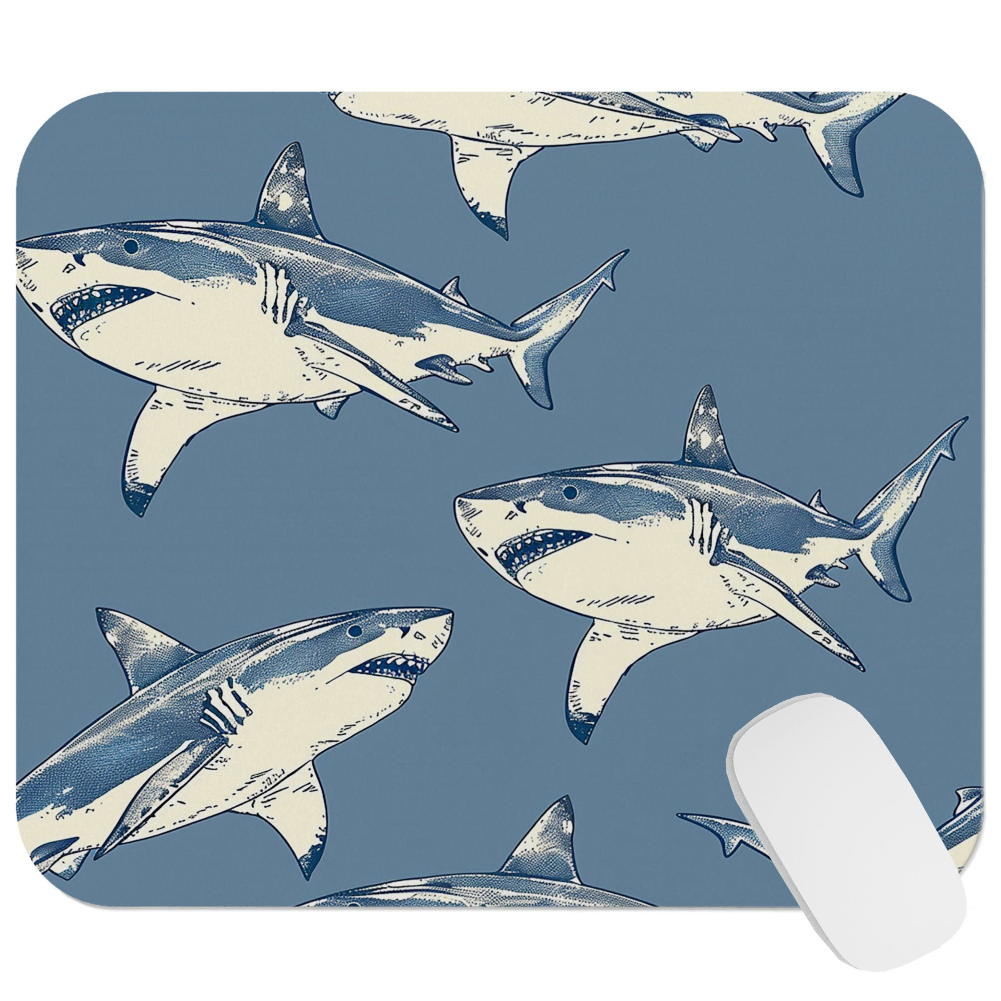 Ivy Bronx Animals Sharks Pattern I Ocean Sea Animals Shark Modern ...