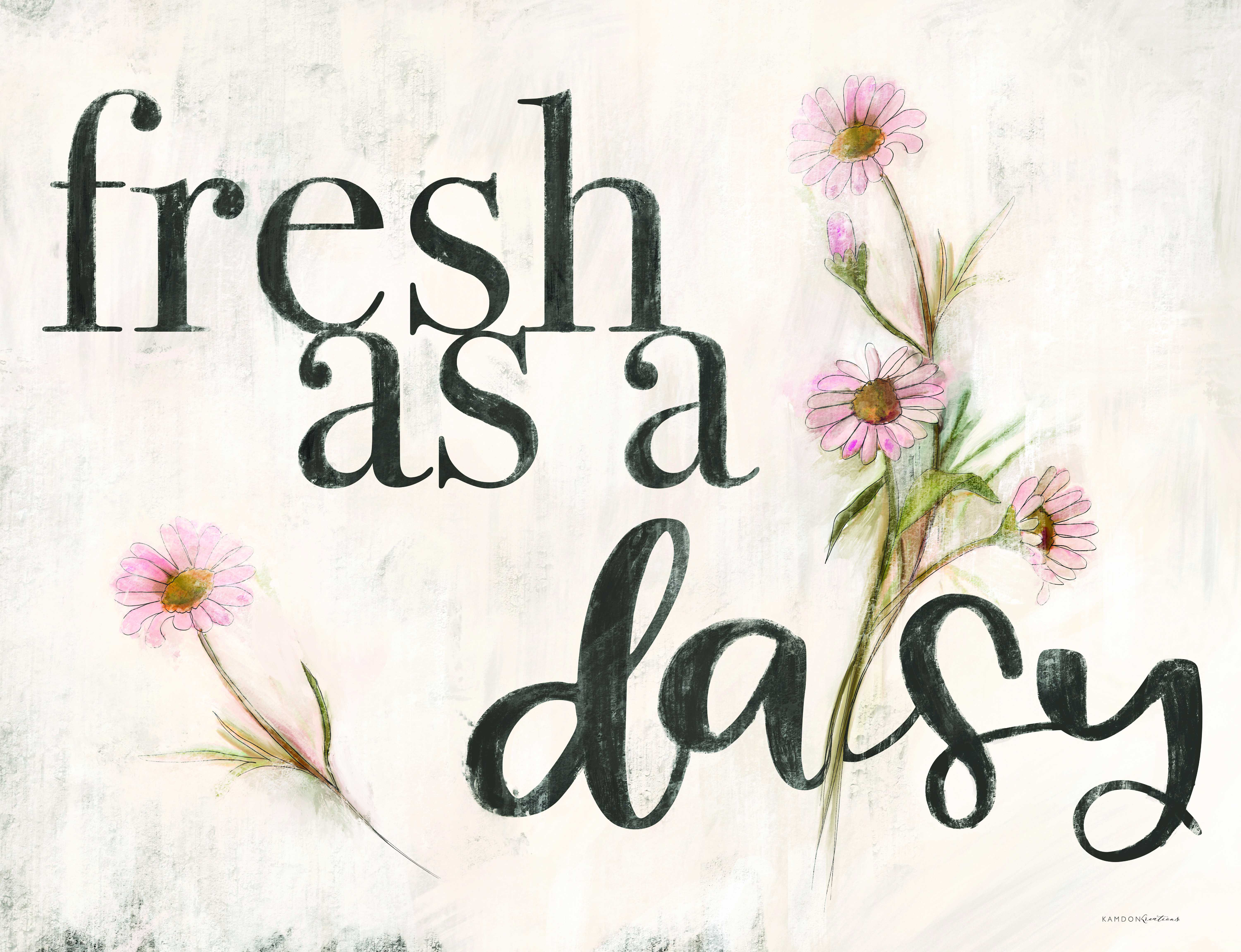 Rosalind Wheeler Fresh As A Daisy by - Wrapped Canvas Print - Wayfair ...