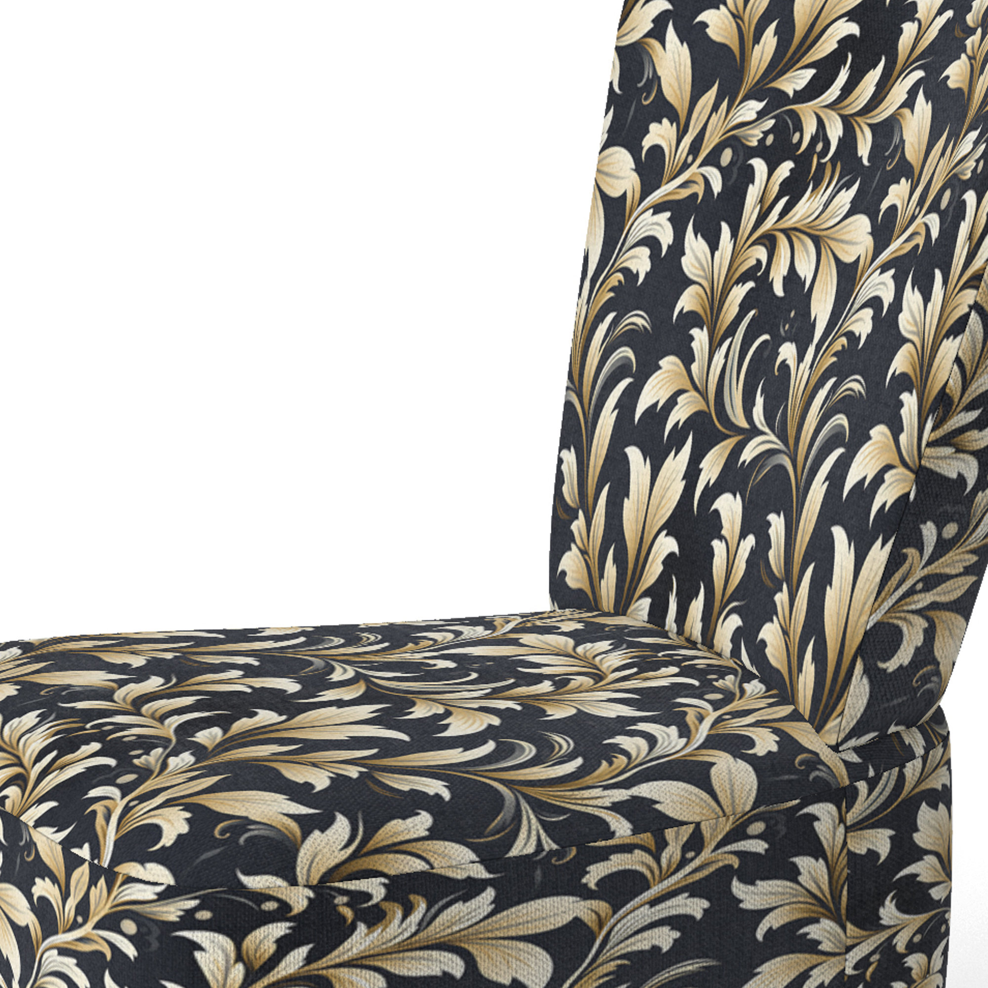 Red Barrel Studio® Sleek Damask Harmony - Upholstered Bohemian ...