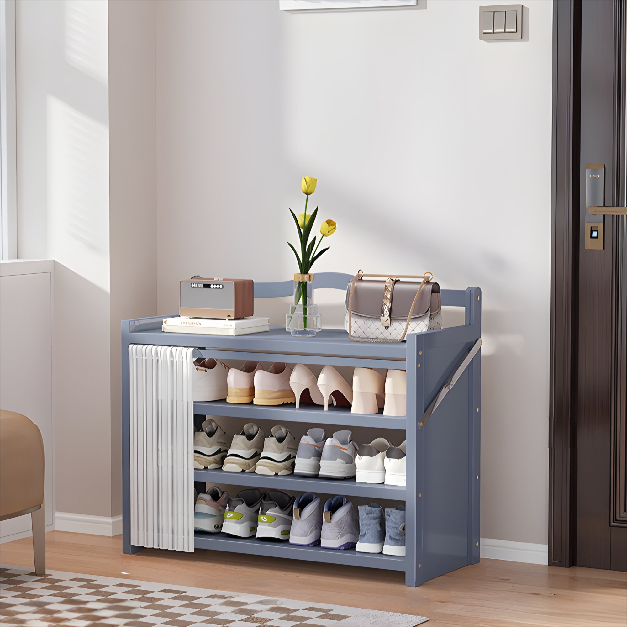 Red Barrel Studio® Simple Multi-Layer Bamboo Shoe Rack, Installation ...